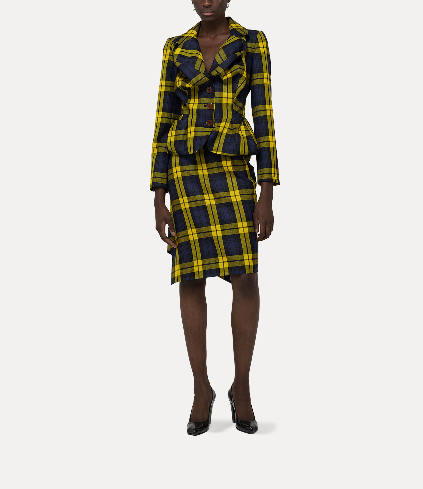 Drunken Jacket in NAVY-YELLOW | Vivienne Westwood®