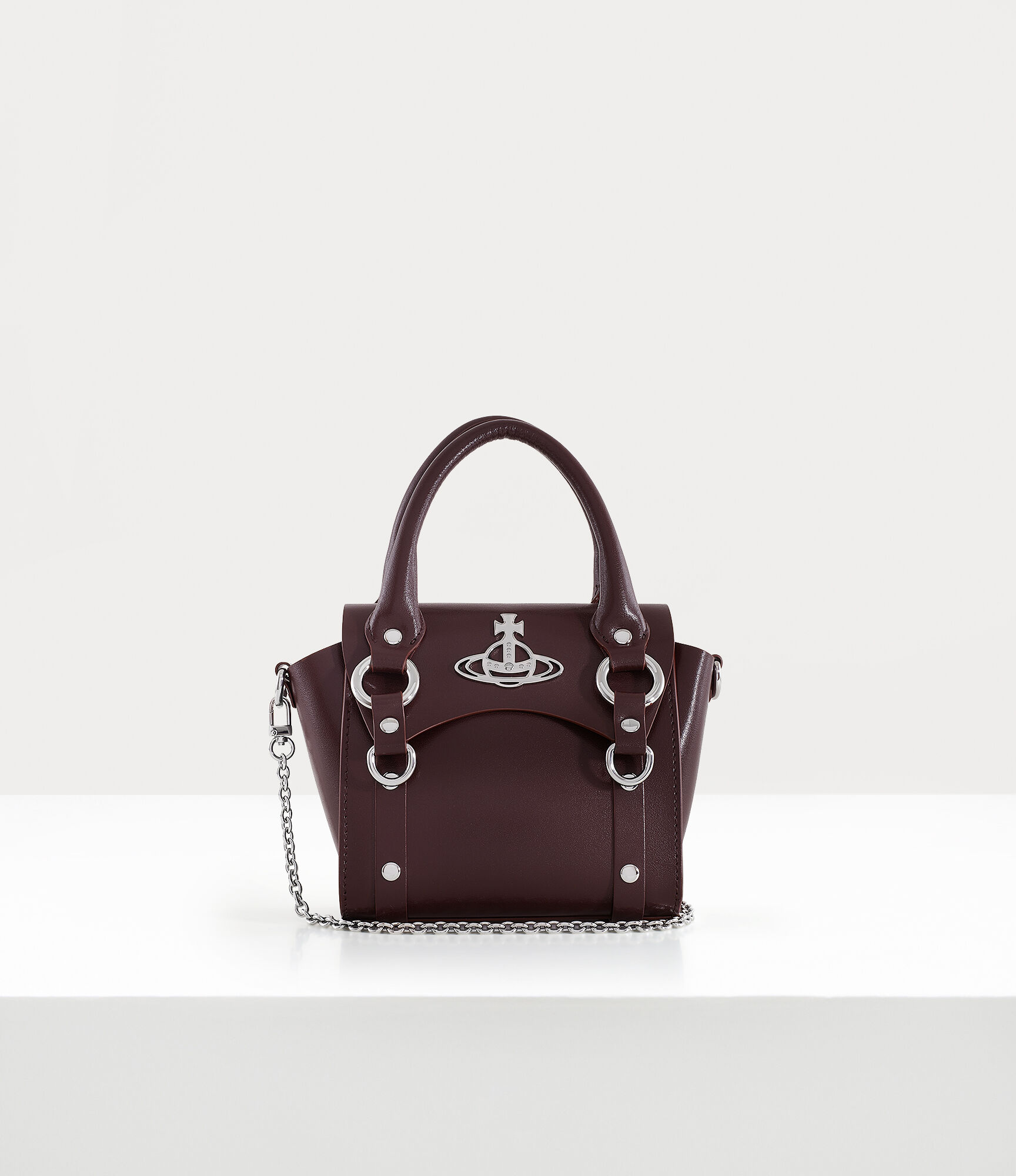 Betty Mini Handbag With Chain in BROWN | Vivienne Westwood®