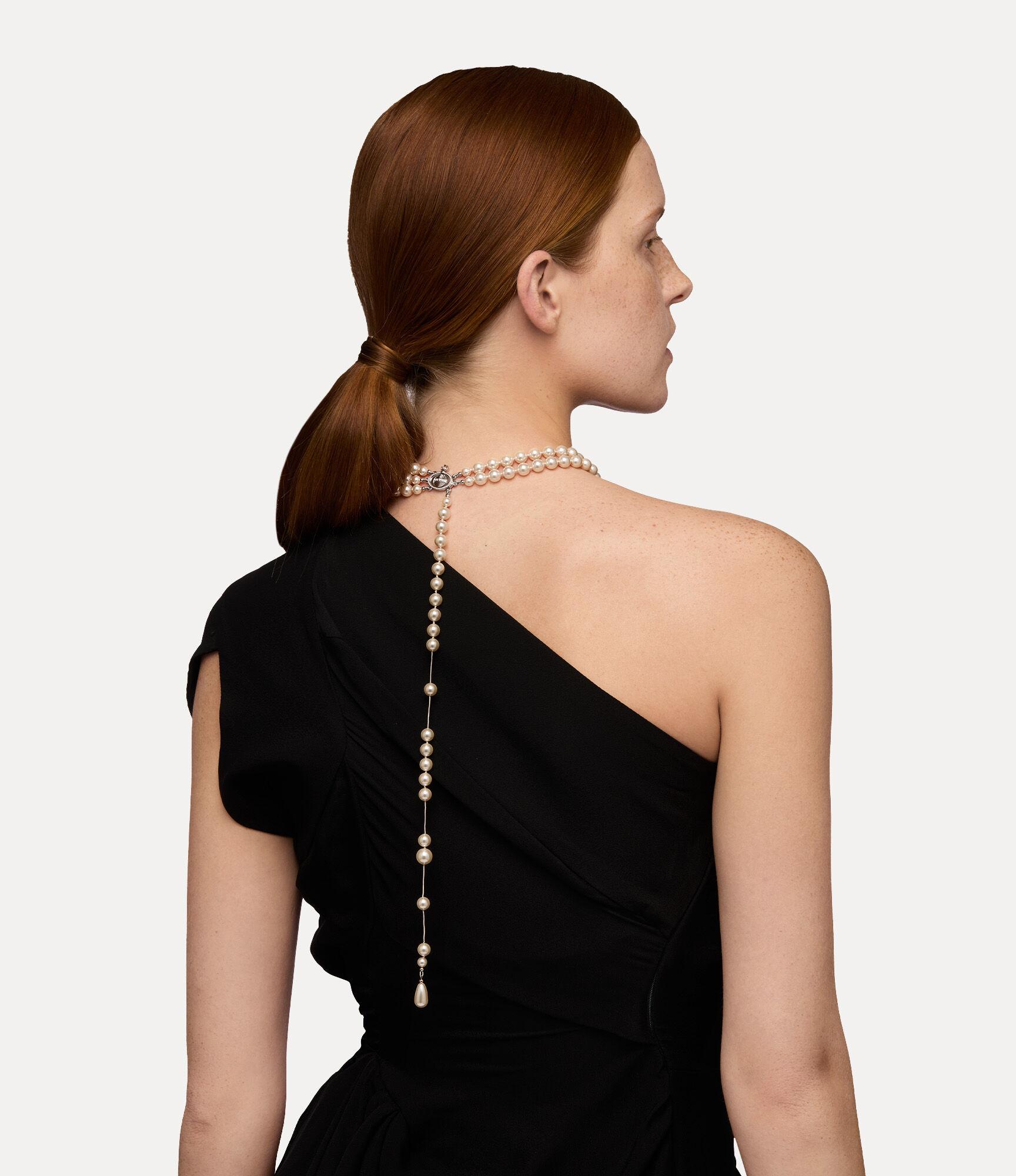 Broken Pearl Necklace in PLATINUM-PEARL-MULTI | Vivienne Westwood®