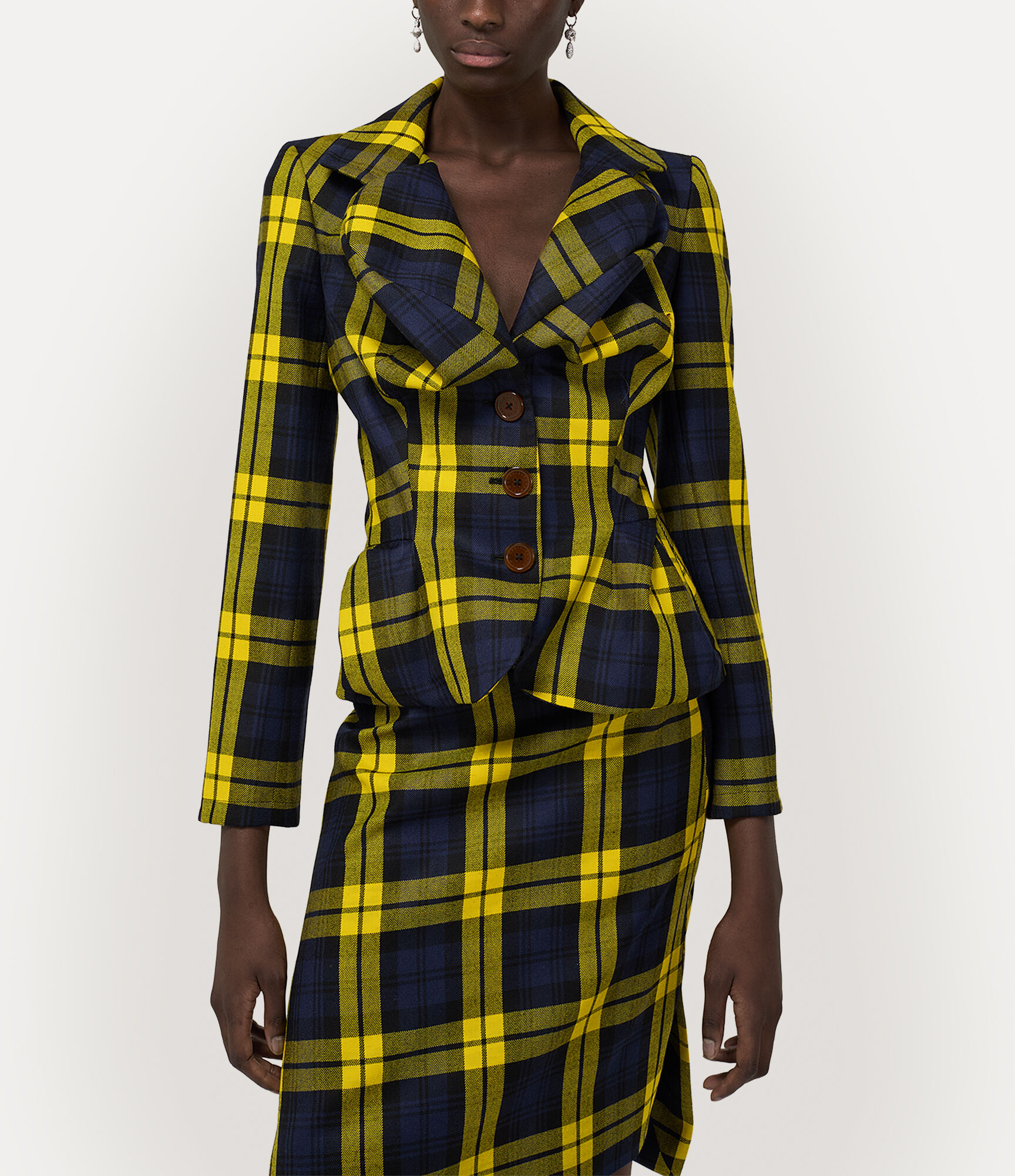 Drunken Jacket in NAVY-YELLOW | Vivienne Westwood®