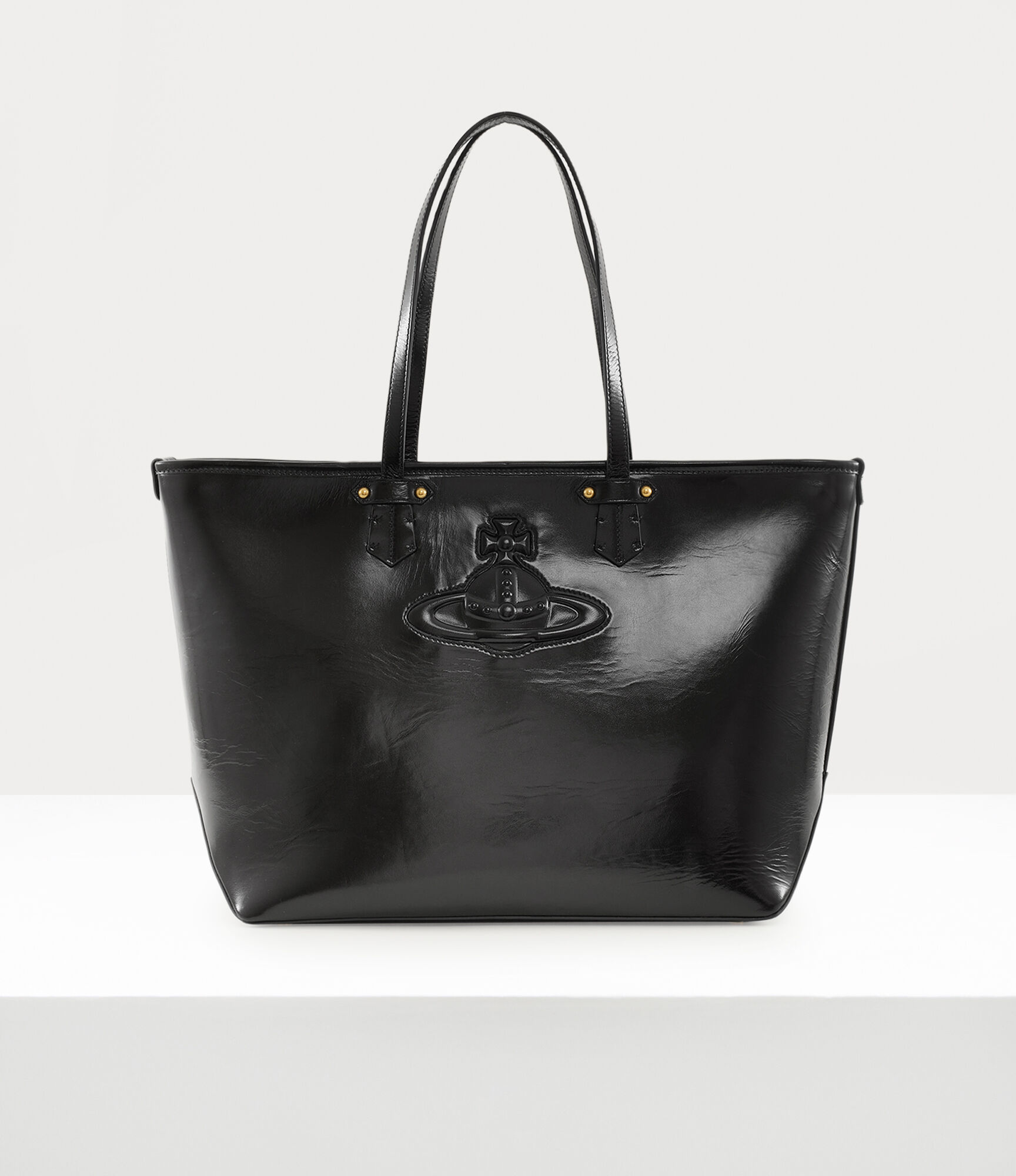 Colette Tote Bag in BLACK-INJ-ORB | Vivienne Westwood®