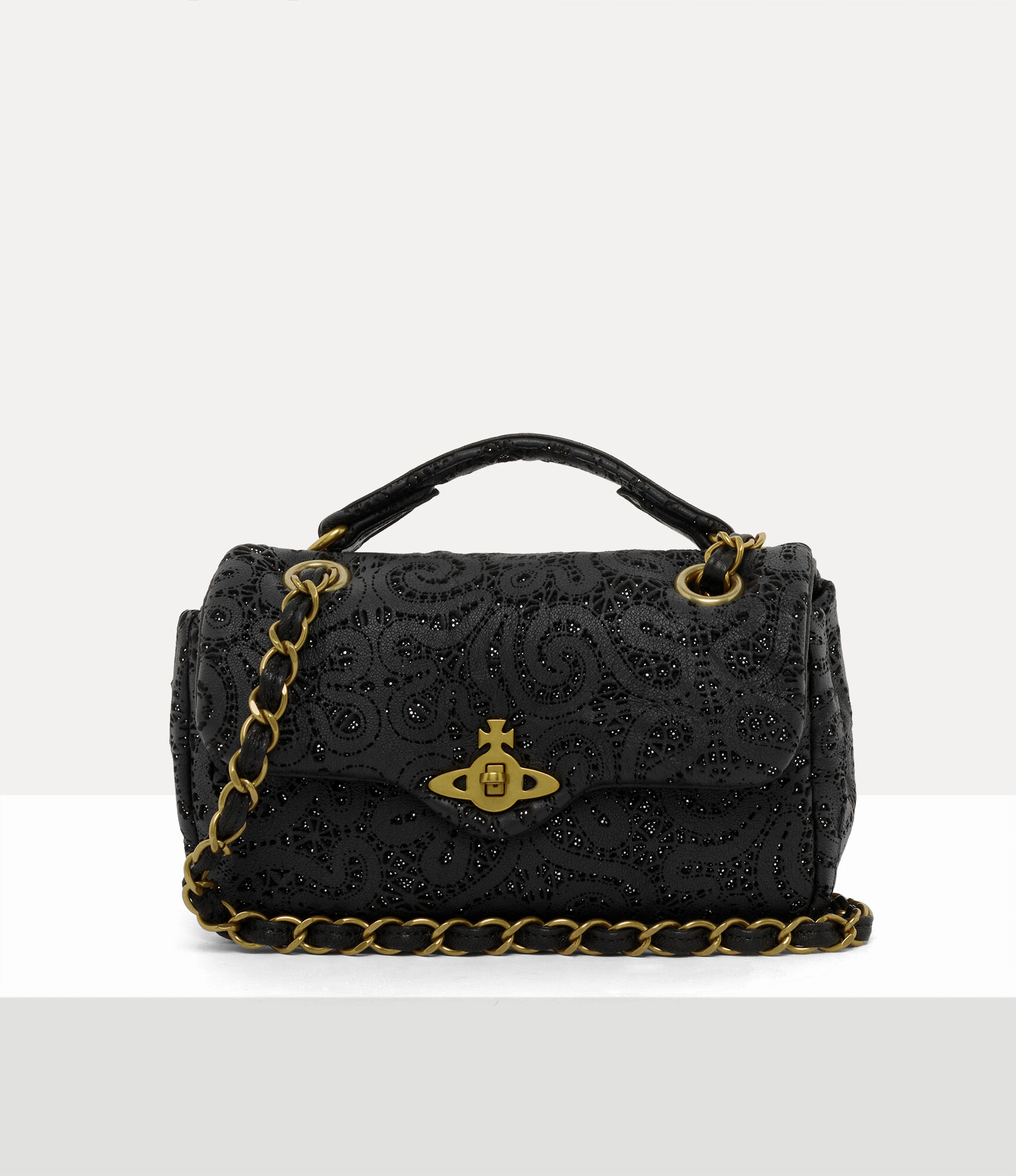 Anita Small Shoulder Bag in BLACK | Vivienne Westwood®