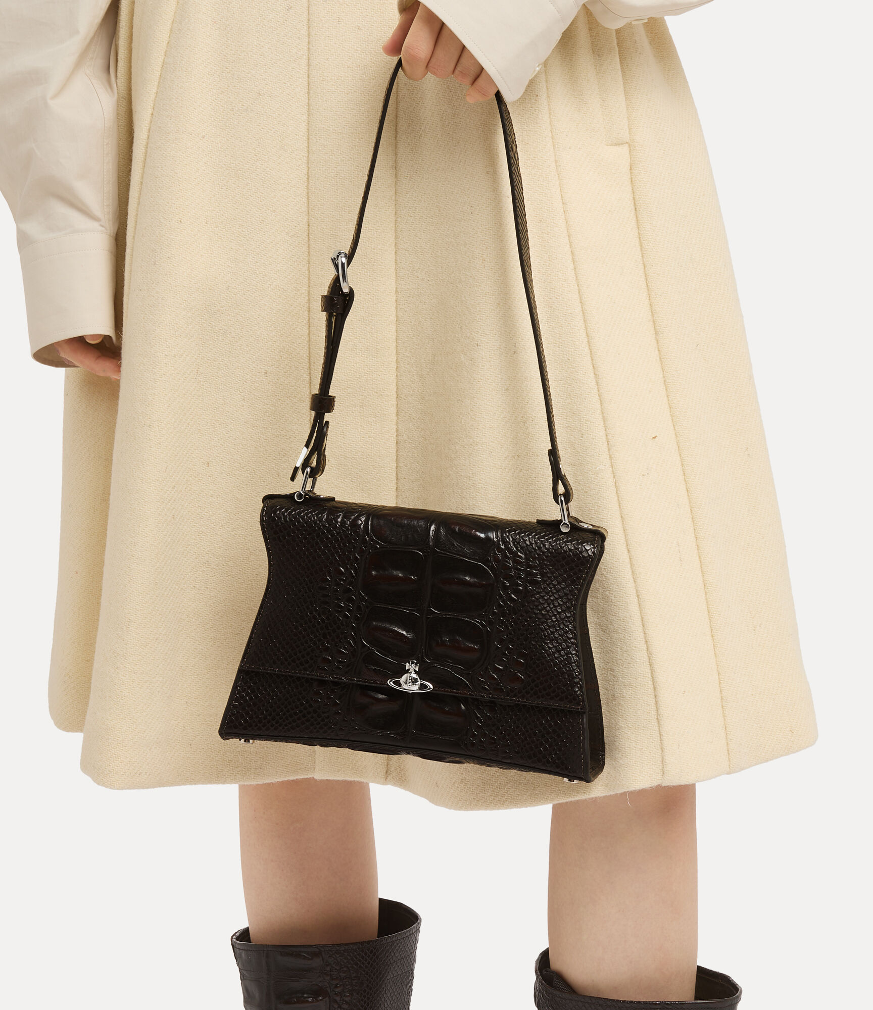 Bianca Small Shoulder Bag in BROWN | Vivienne Westwood®