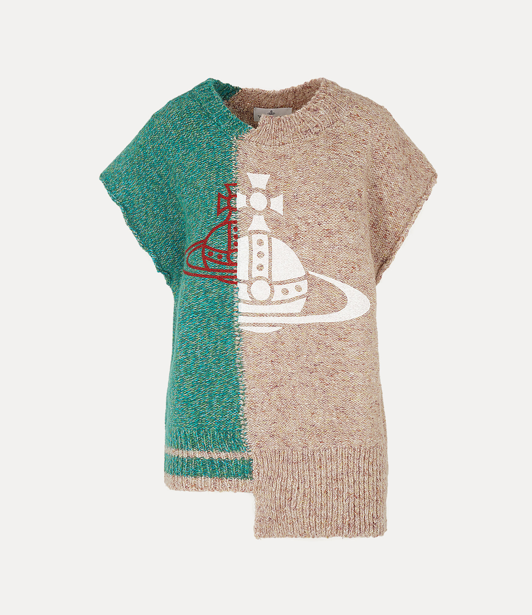 Half & Half Vest in MULTI | Vivienne Westwood®