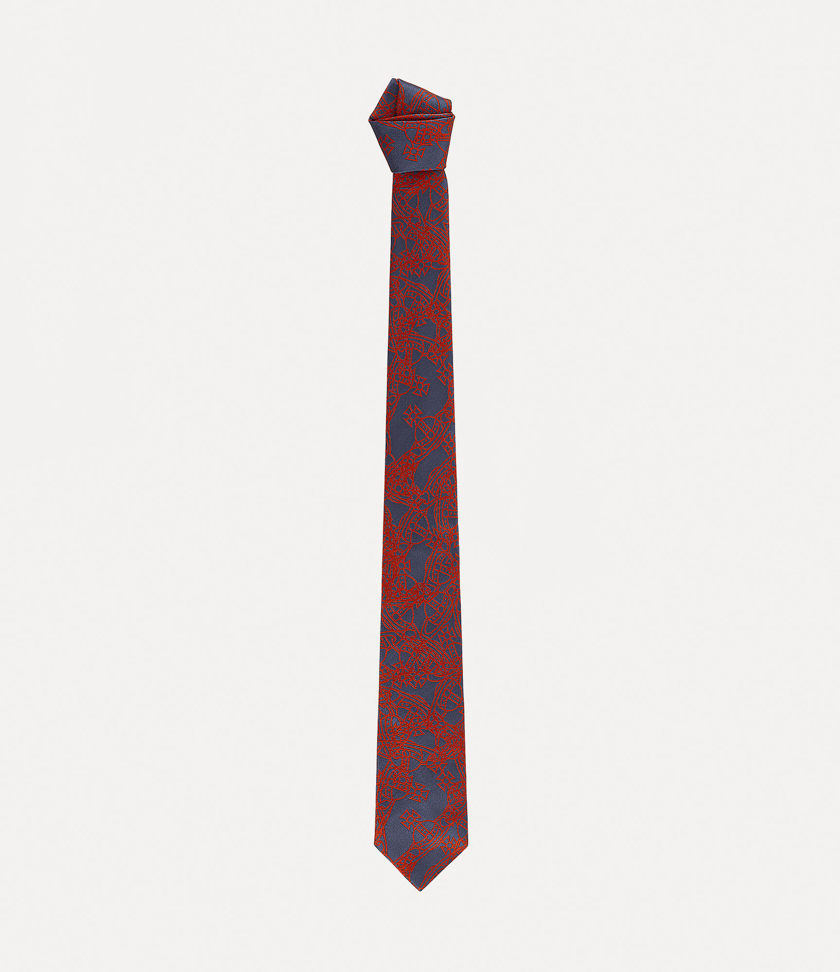Crazy Orb Outline Tie 7cm in NAVY-BLUE | Vivienne Westwood®