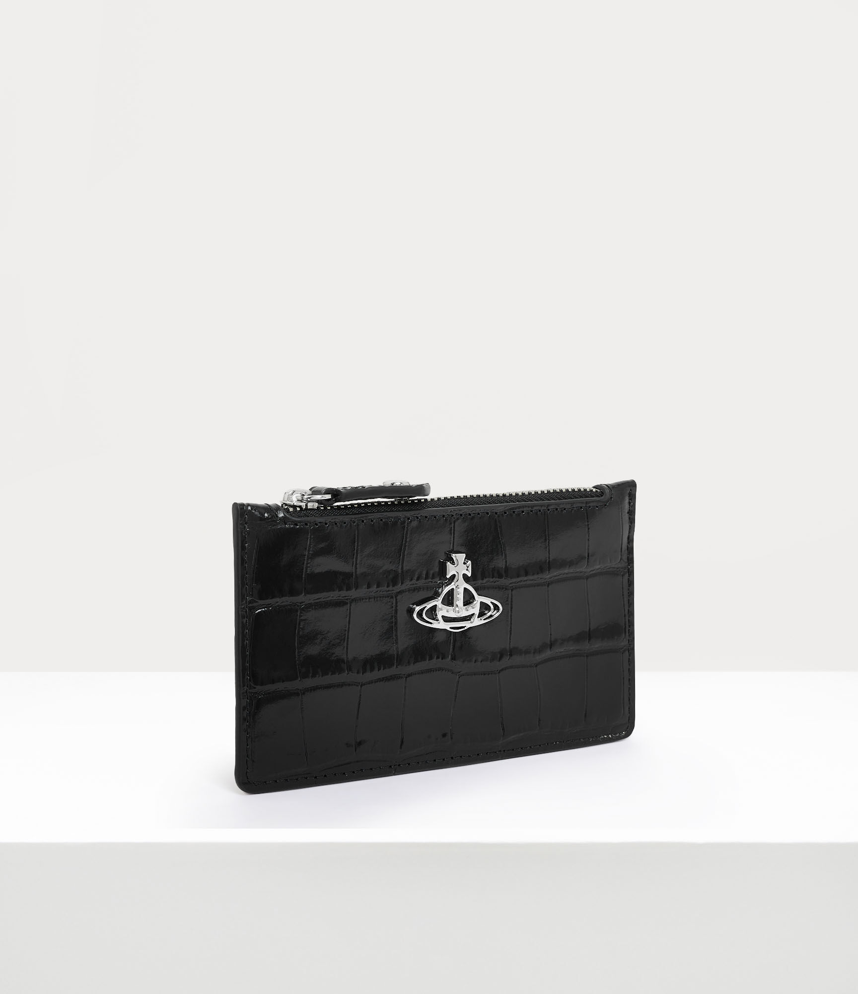 Slim Long Card Holder in BLACK | Vivienne Westwood®