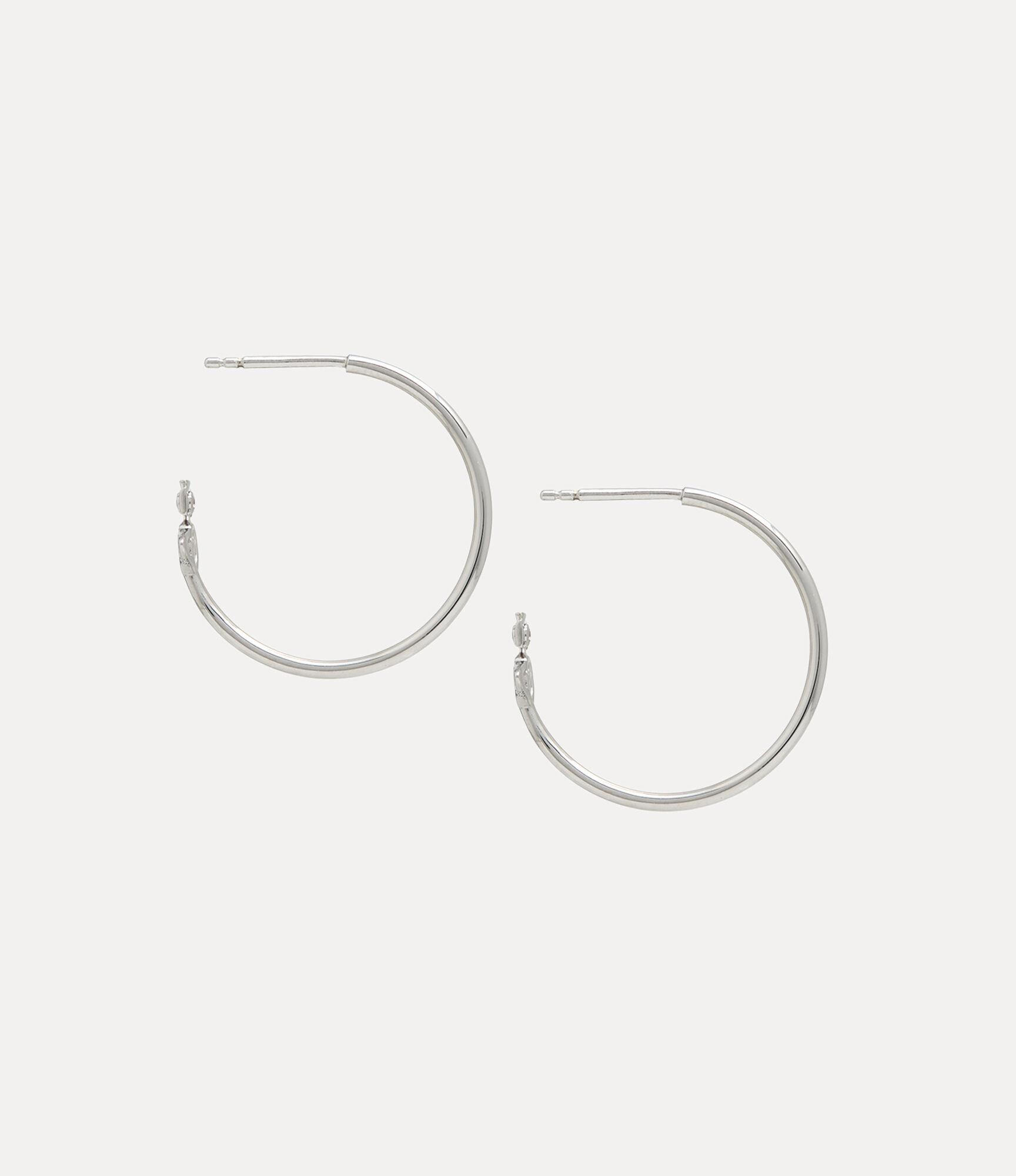 Heather Hoop Earrings in PLATINUM-LAVENDER-CZ | Vivienne Westwood®
