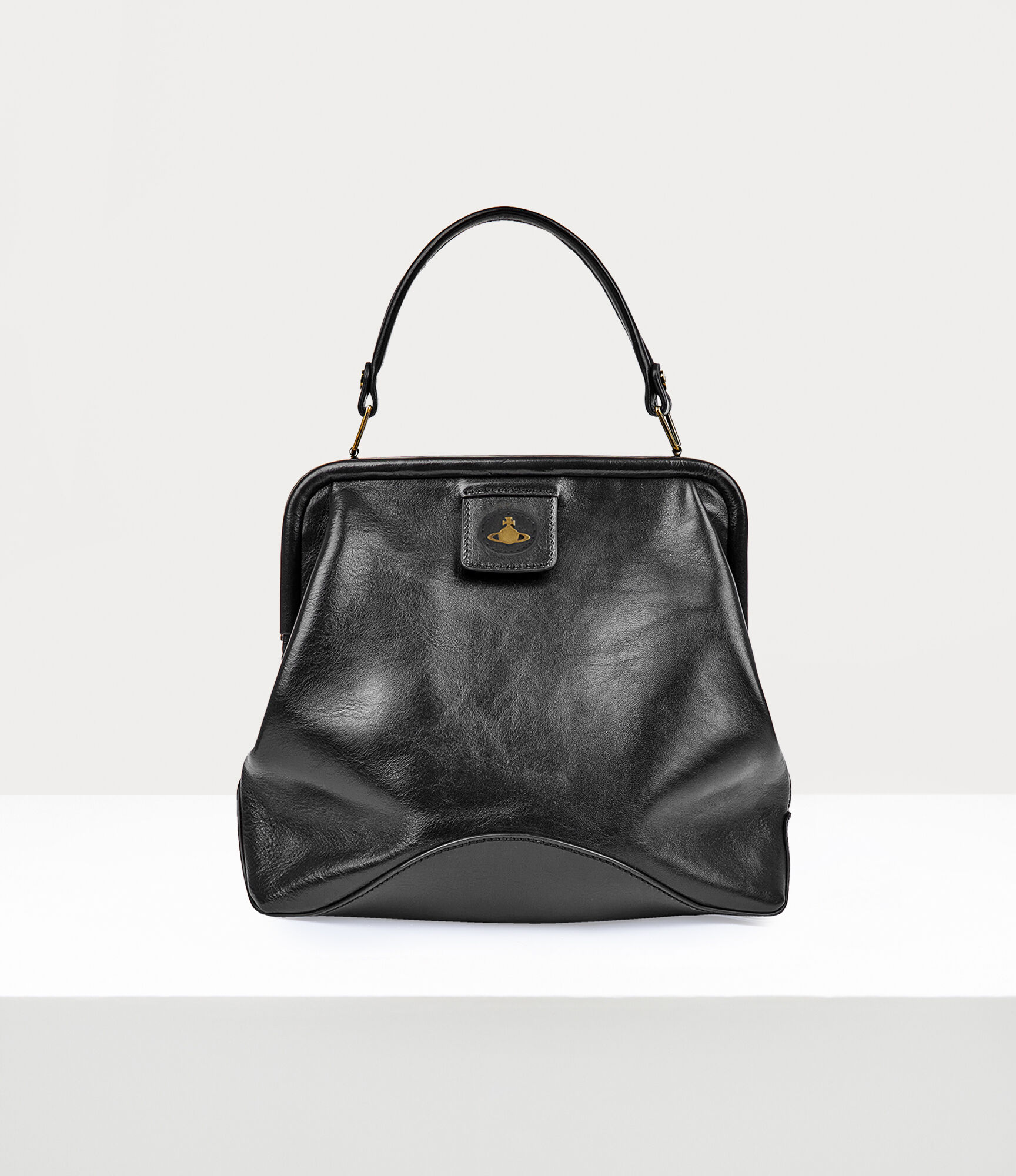 Abbey Frame Handbag in BLACK | Vivienne Westwood®