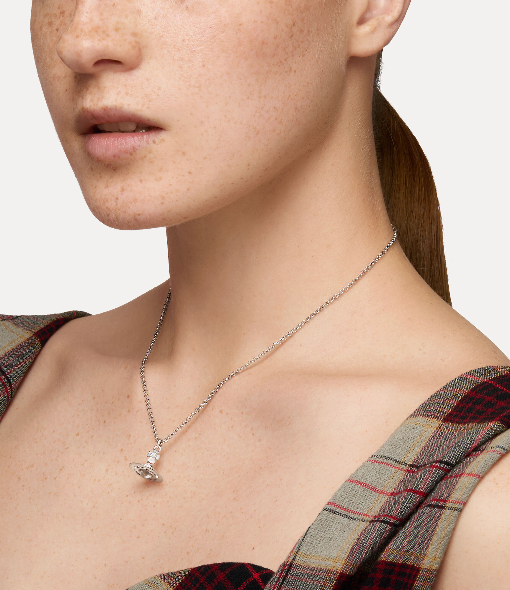 New Petite Orb Pendant Necklace in PLATINUM | Vivienne Westwood®
