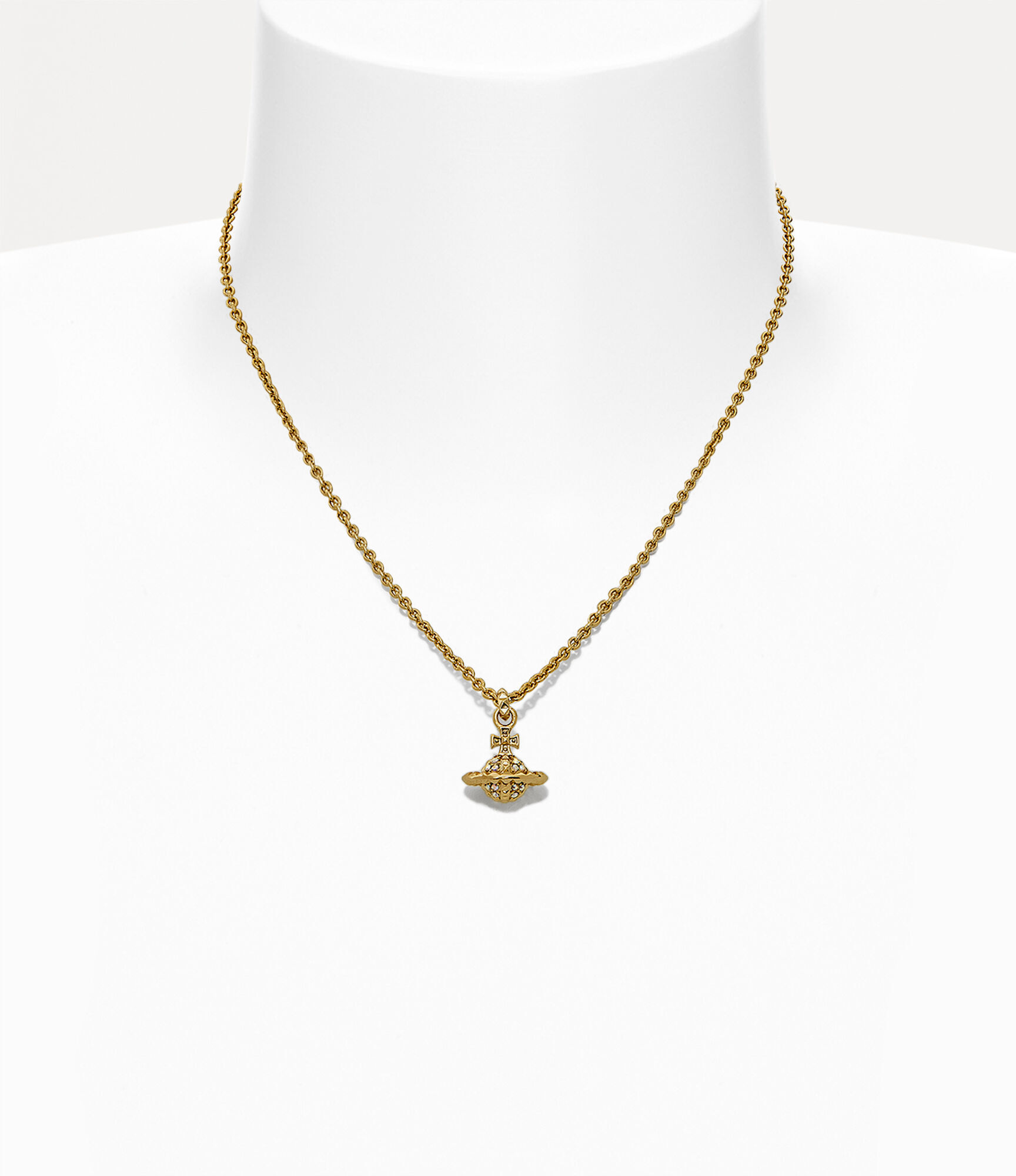 Mayfair Small Orb Pendant necklace in GOLD-Crystal-AB | Vivienne Westwood®