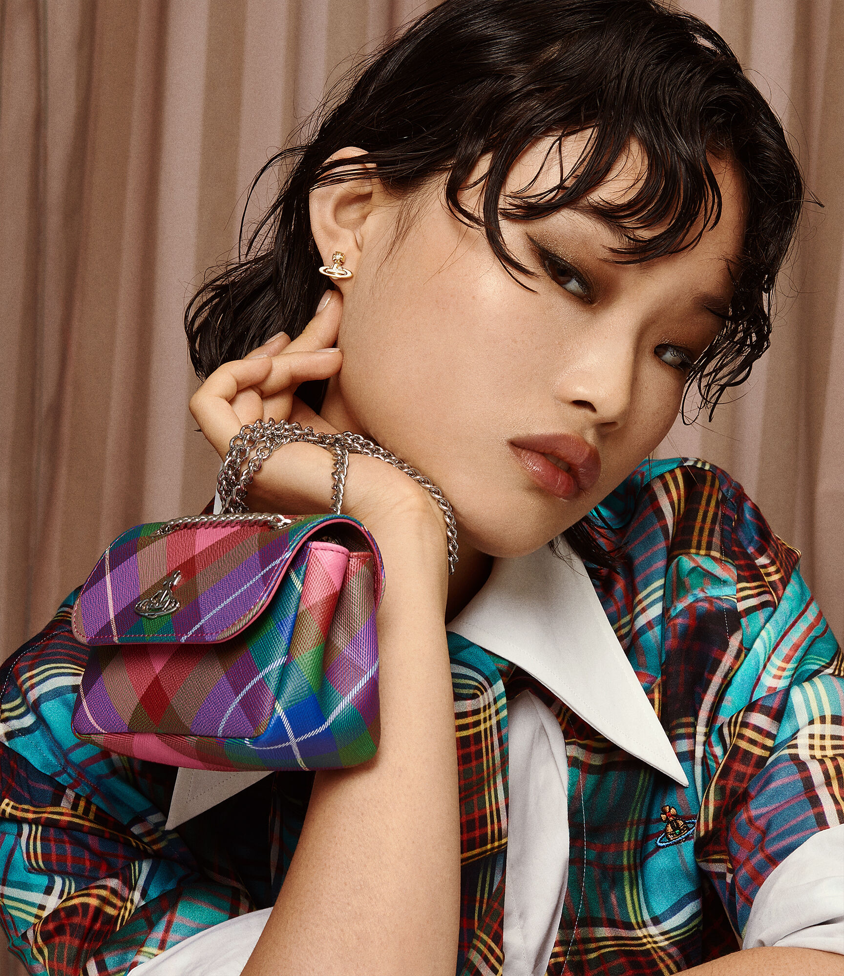 Simonetta Bas Relief Earrings in GOLD-CREAMROSE-Pearl-LIGHT-LAVENDER ...