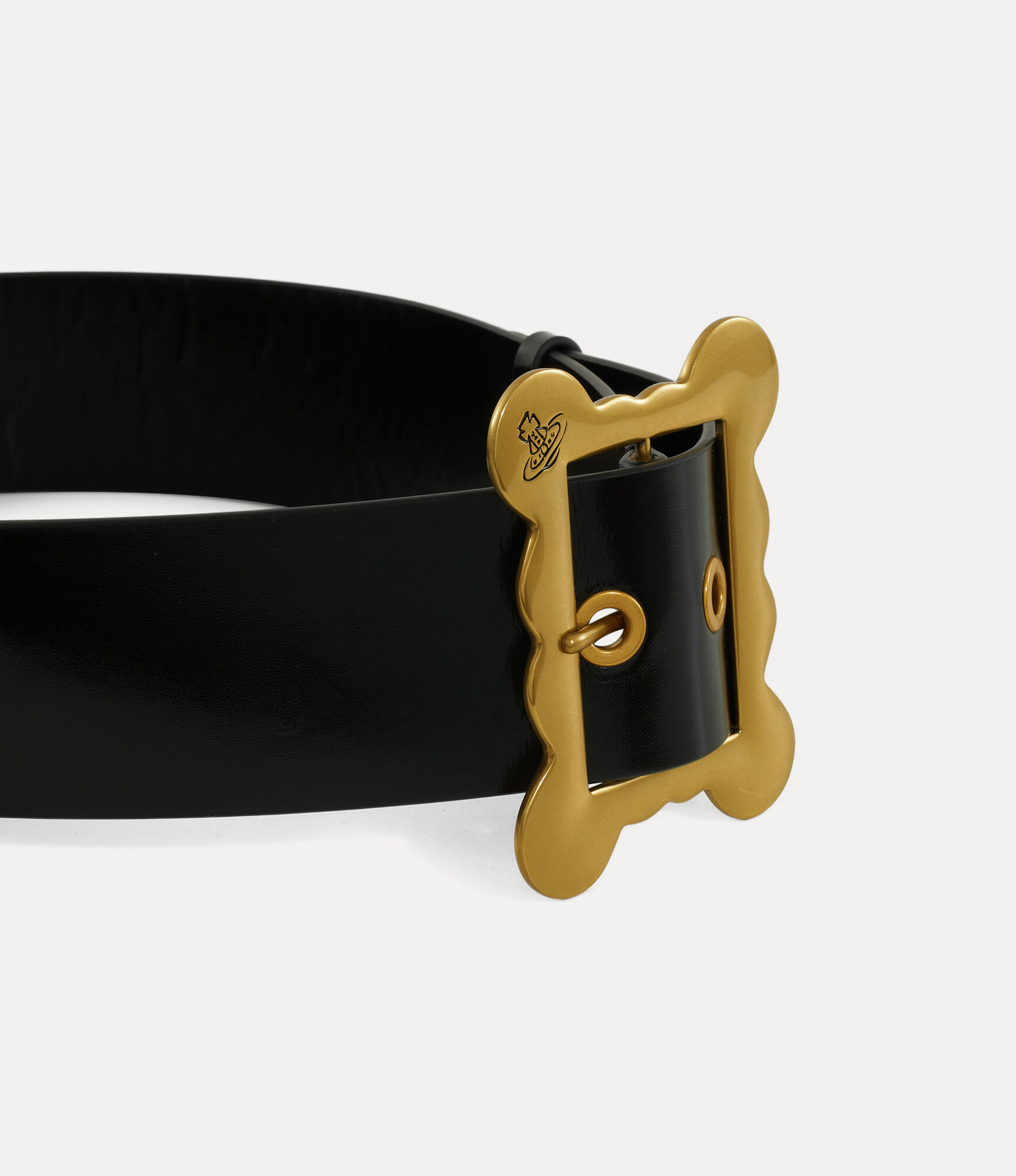 Wide Frame Buckle Belt in BLACK | Vivienne Westwood®