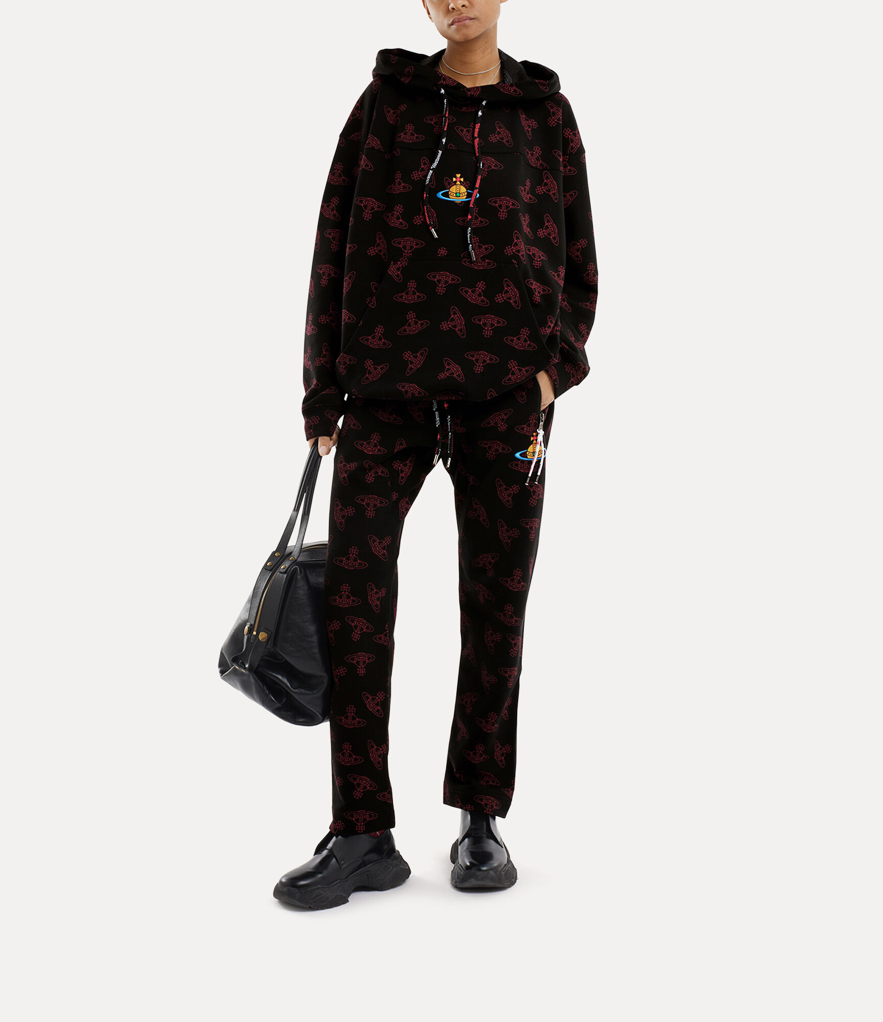 Fresh Hoodie in BLACK-RED | Vivienne Westwood®