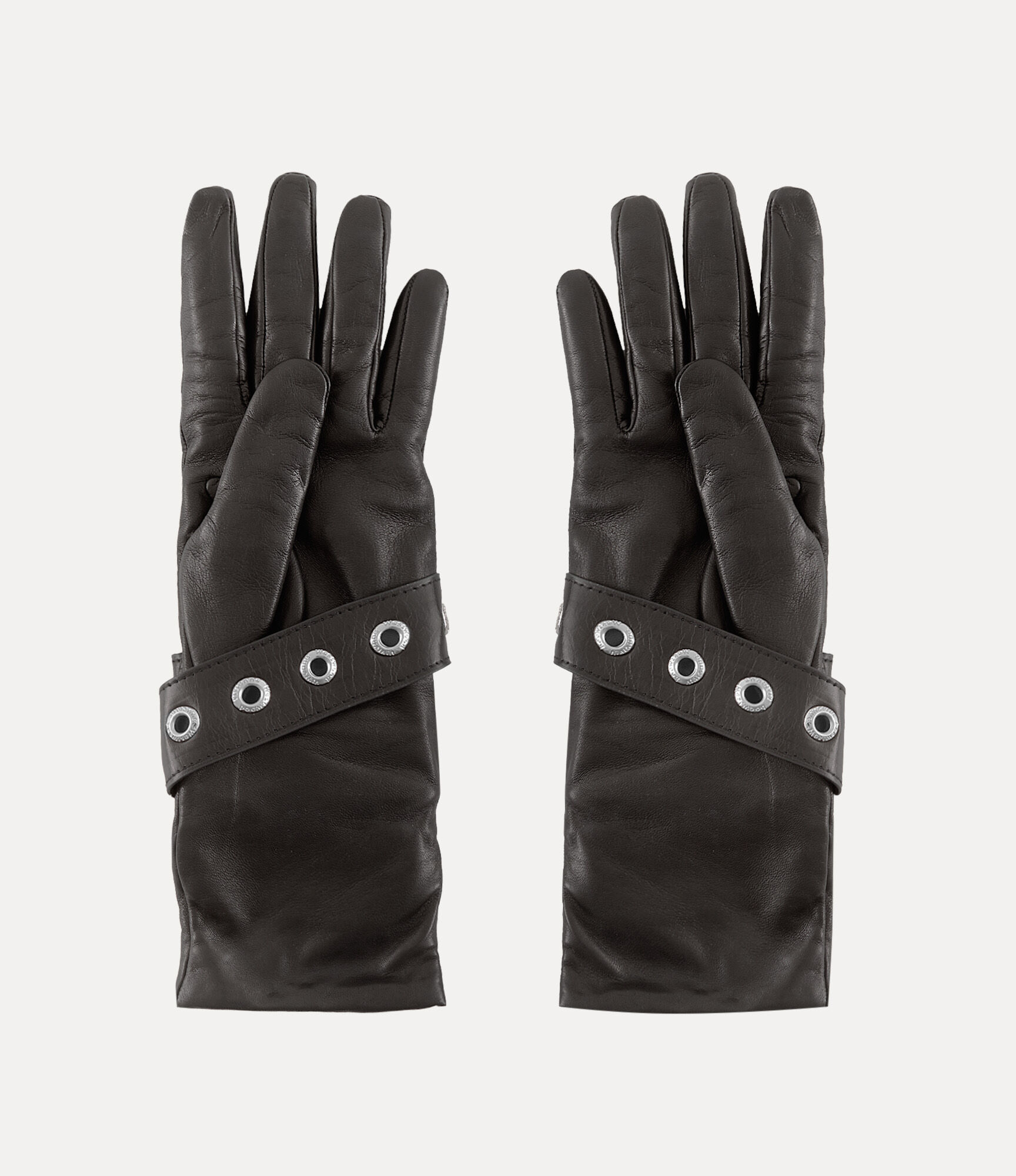 Belt Buckle Gloves in BLACK | Vivienne Westwood®