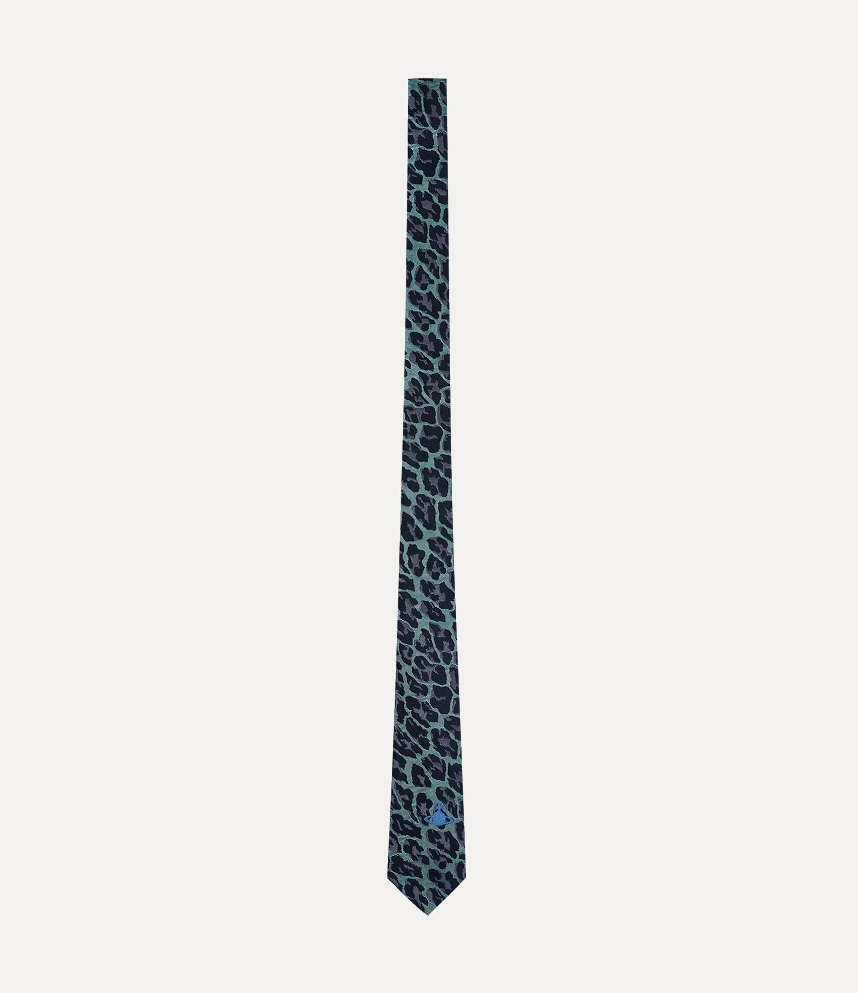 Leopard Tie 7cm in LIGHT-BLUE | Vivienne Westwood®