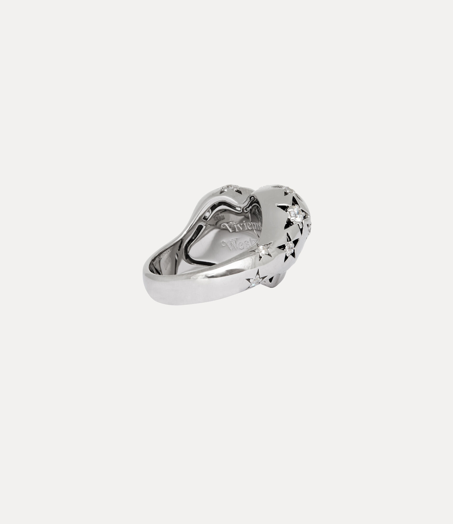 Lee Ring in PLATINUM-WHITE-CZ | Vivienne Westwood®