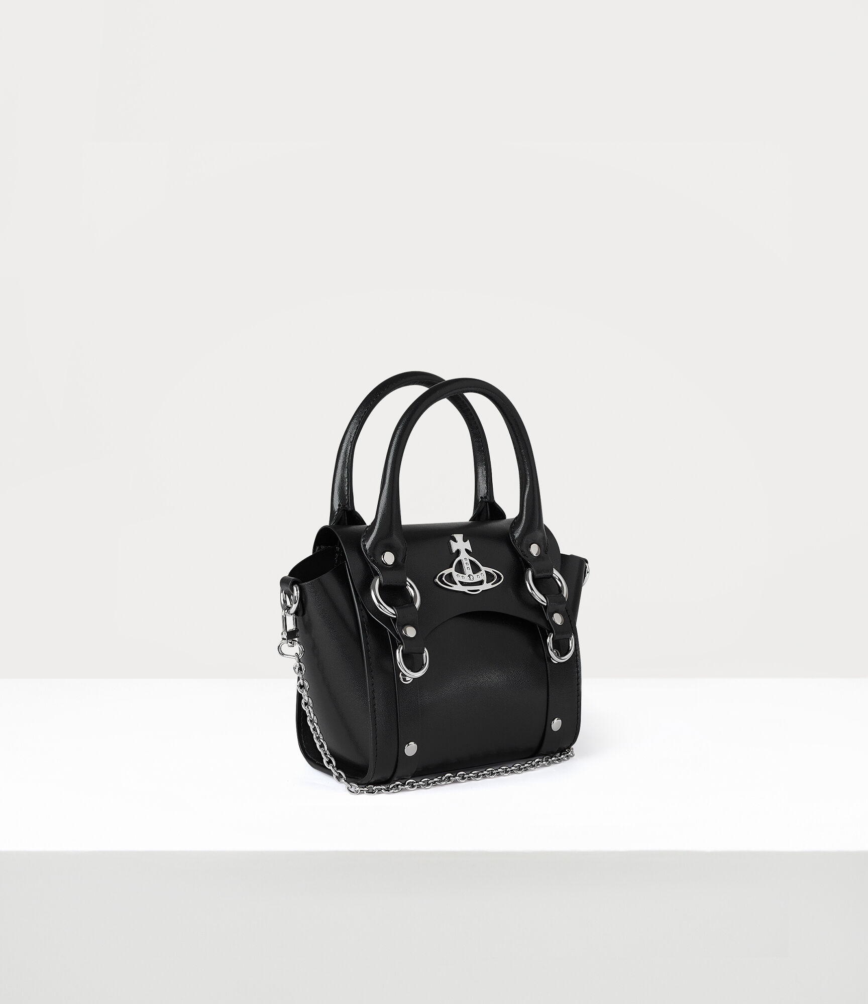 Betty Mini Handbag With Chain in BLACK | Vivienne Westwood®