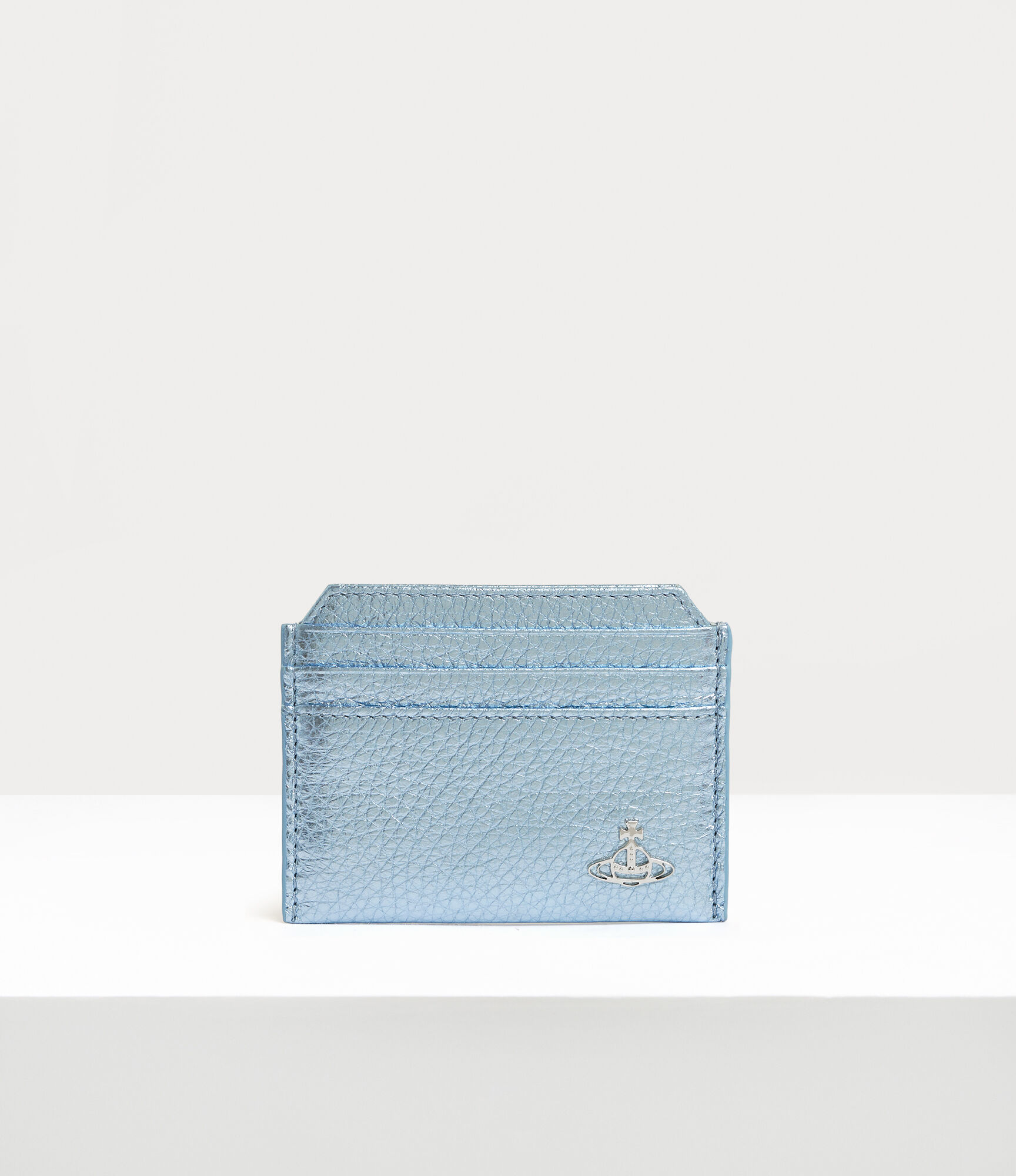 Slim Card Holder in light-blue-silver-hw | Vivienne Westwood®