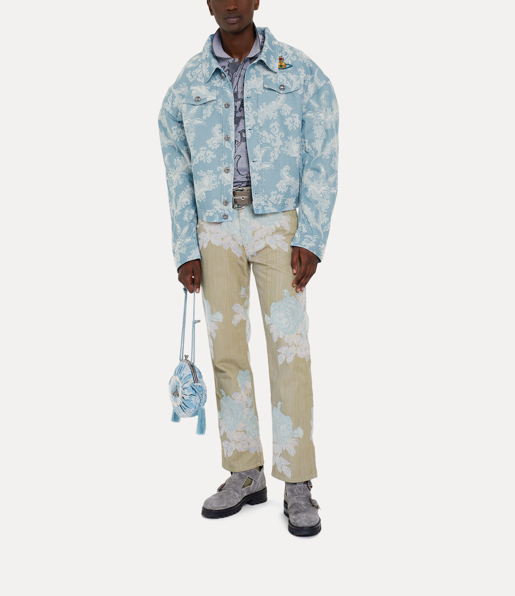Denim Boxer Jacket in BLUE-CORAL | Vivienne Westwood®