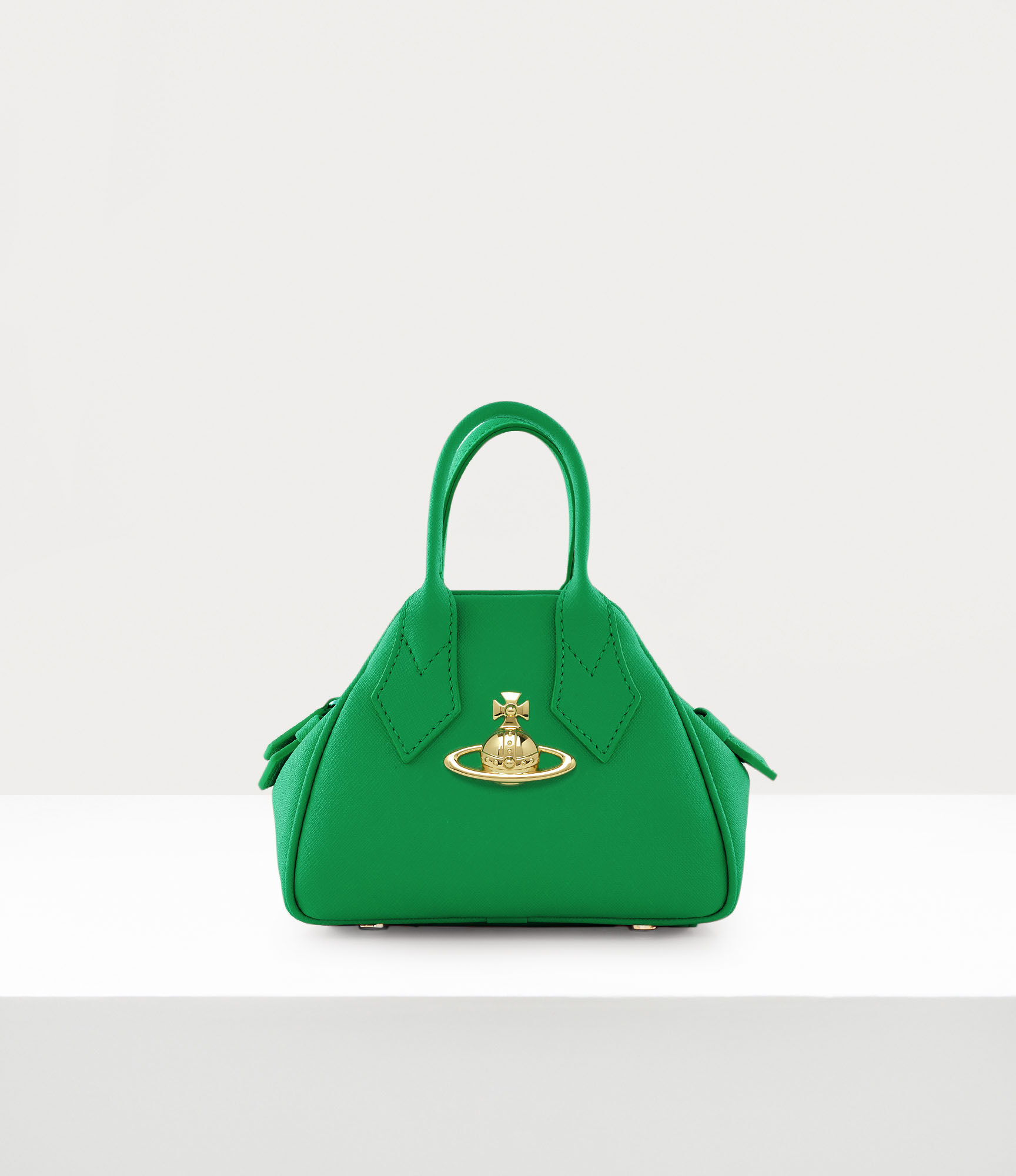 Saffiano Mini Yasmine handbag in BRIGHT-GREEN | Vivienne Westwood®