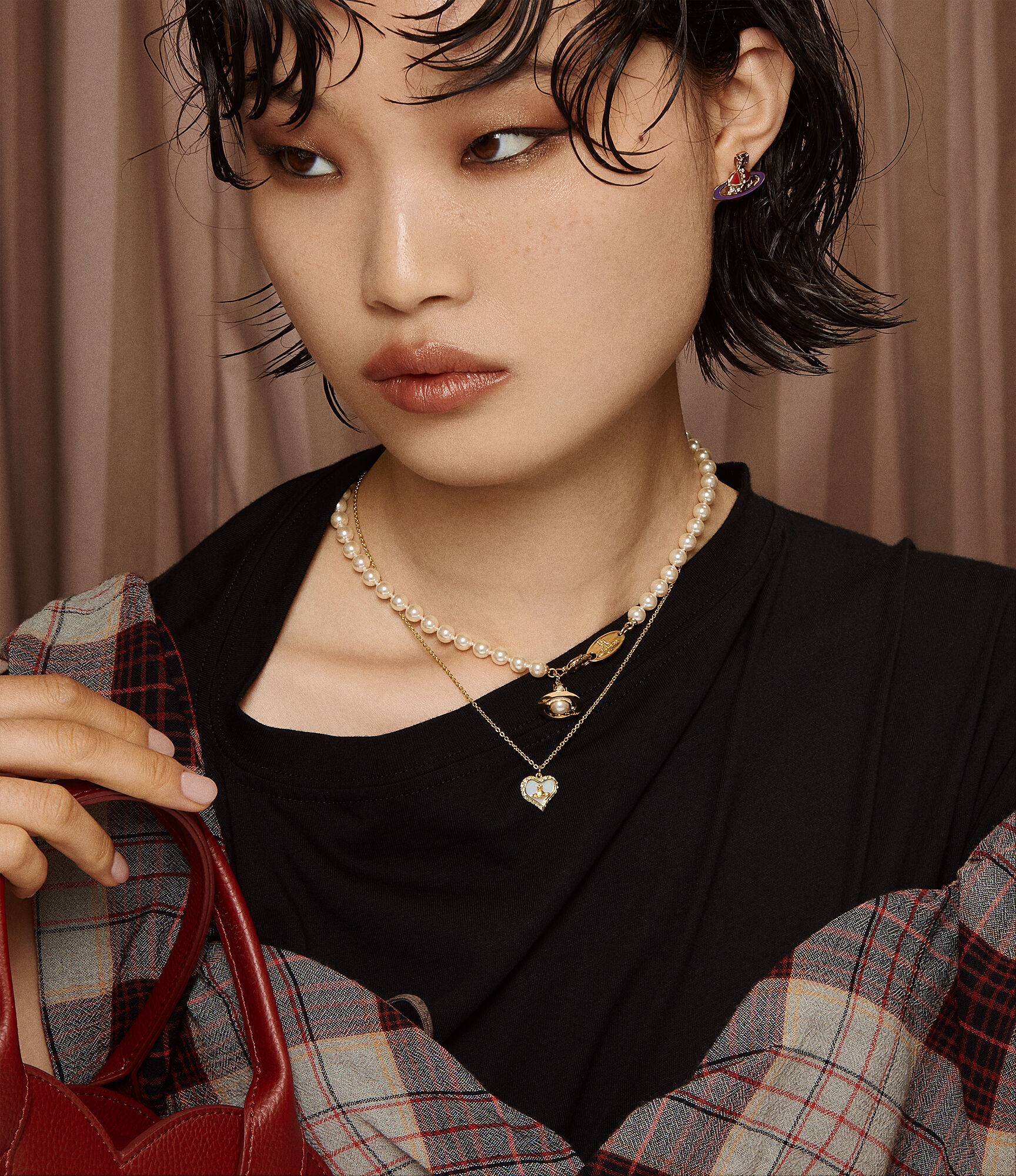 Petra Pendant Necklace in GOLD-WHITE-PEARL-TINT-MOP-WHITE-Crystal ...