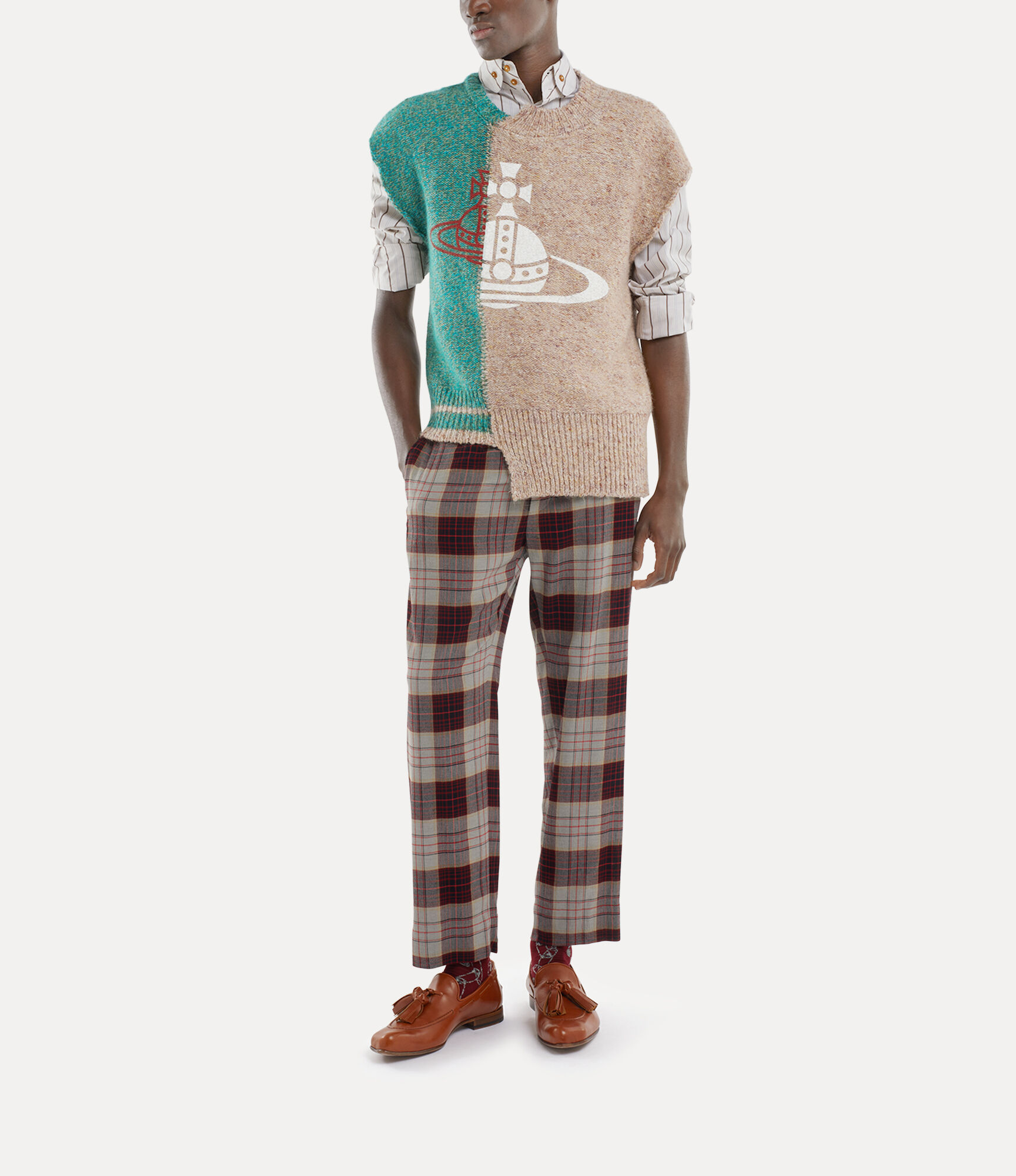 Half & Half Vest in MULTI | Vivienne Westwood®