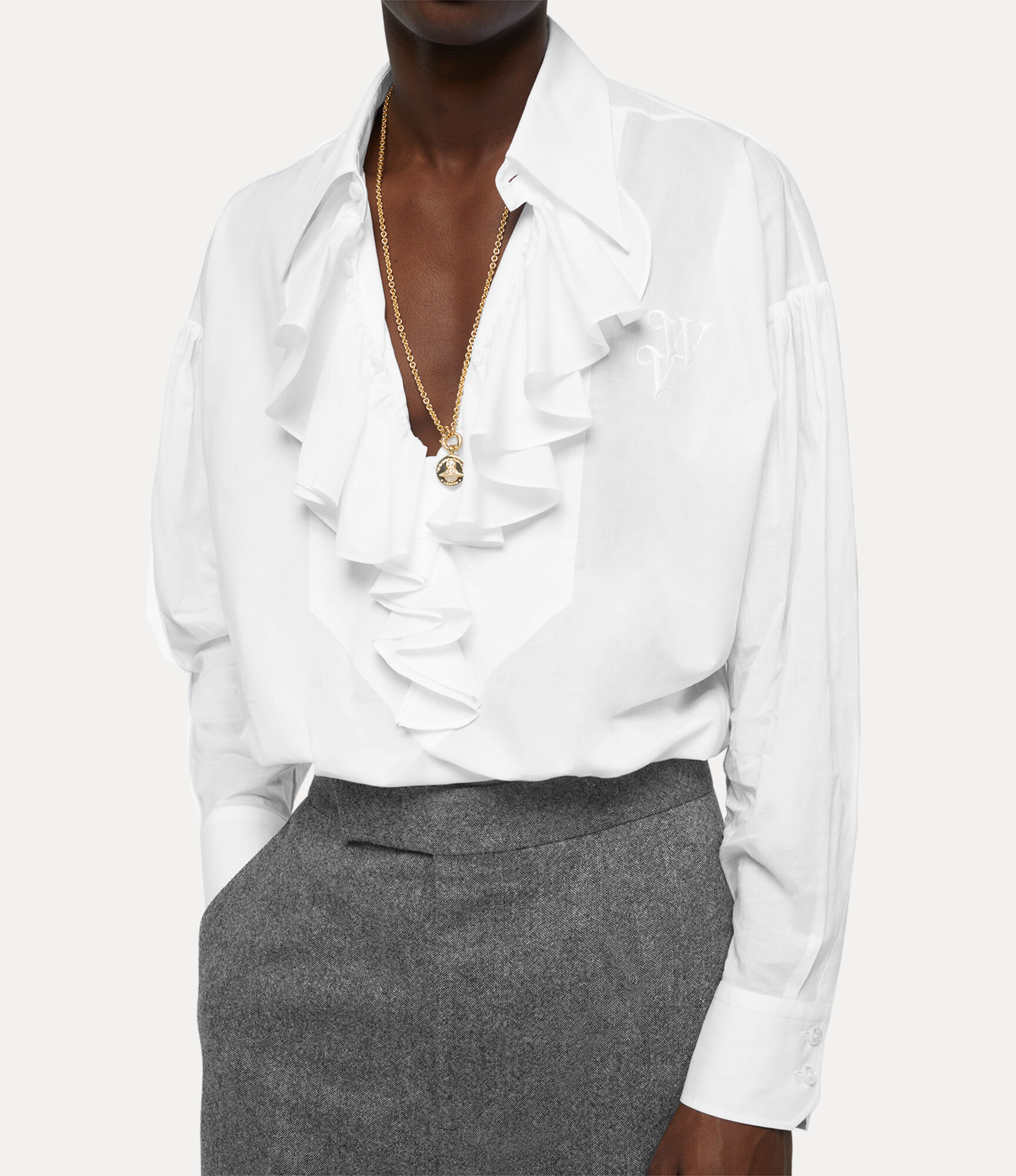 Frill Shirt in WHITE | Vivienne Westwood®