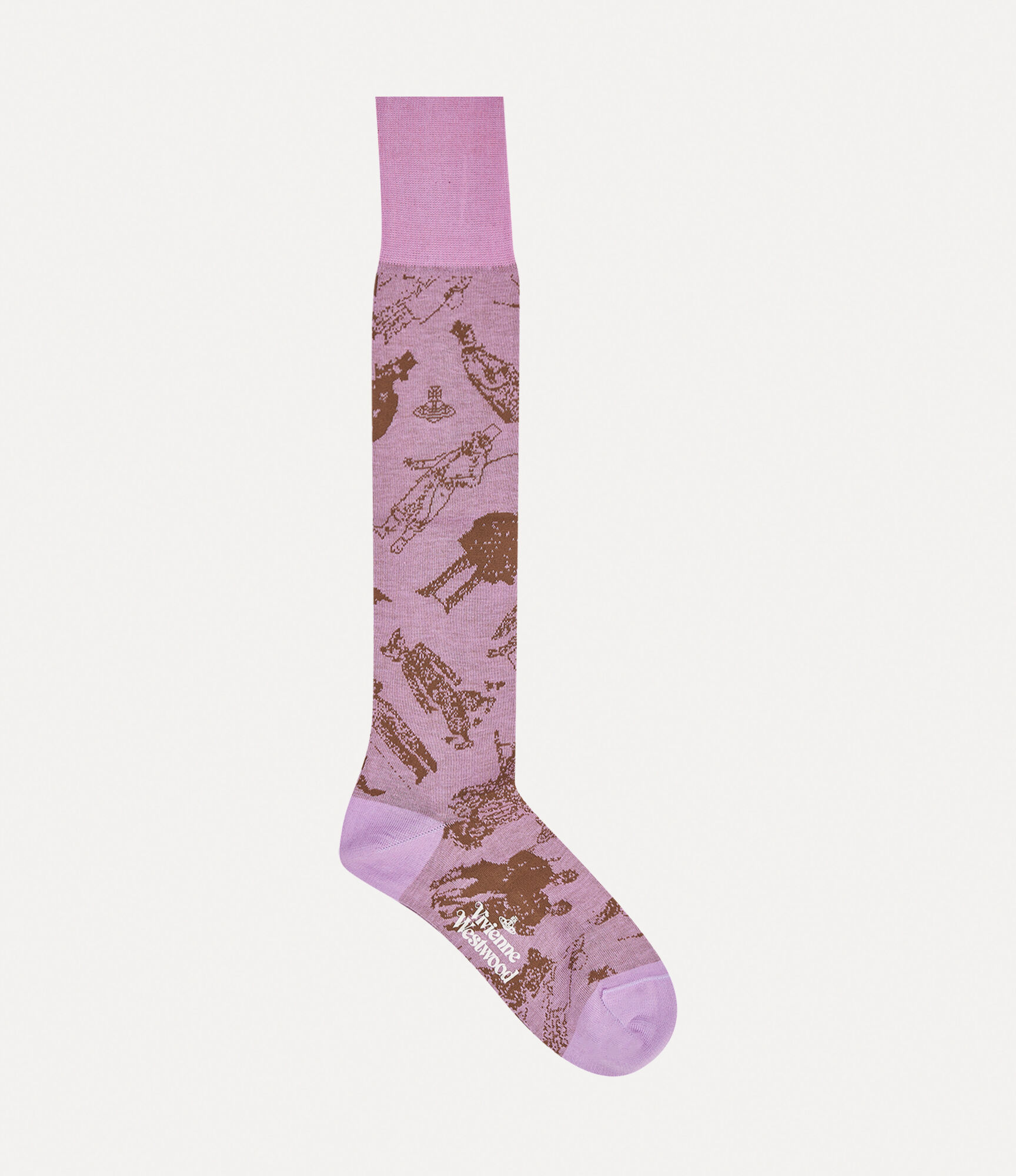 Evolution Of Man High Socks in MAUVE | Vivienne Westwood®