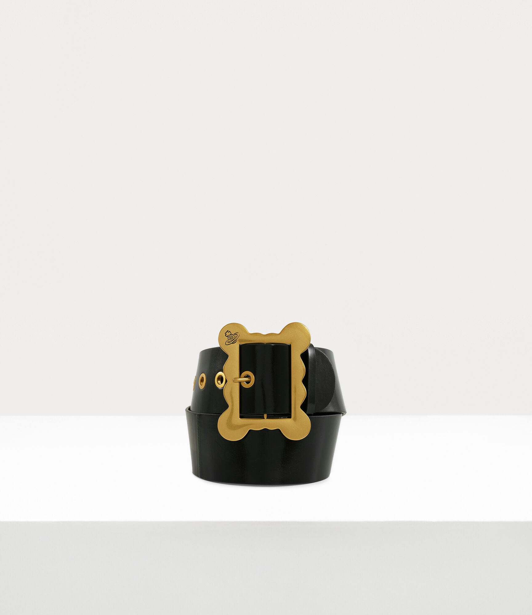 Wide Frame Buckle Belt in BLACK | Vivienne Westwood®