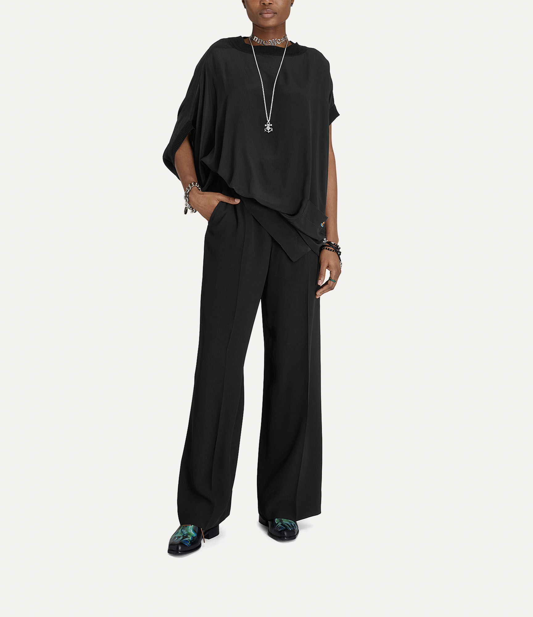 Short Sleeve Annex Top in BLACK | Vivienne Westwood®