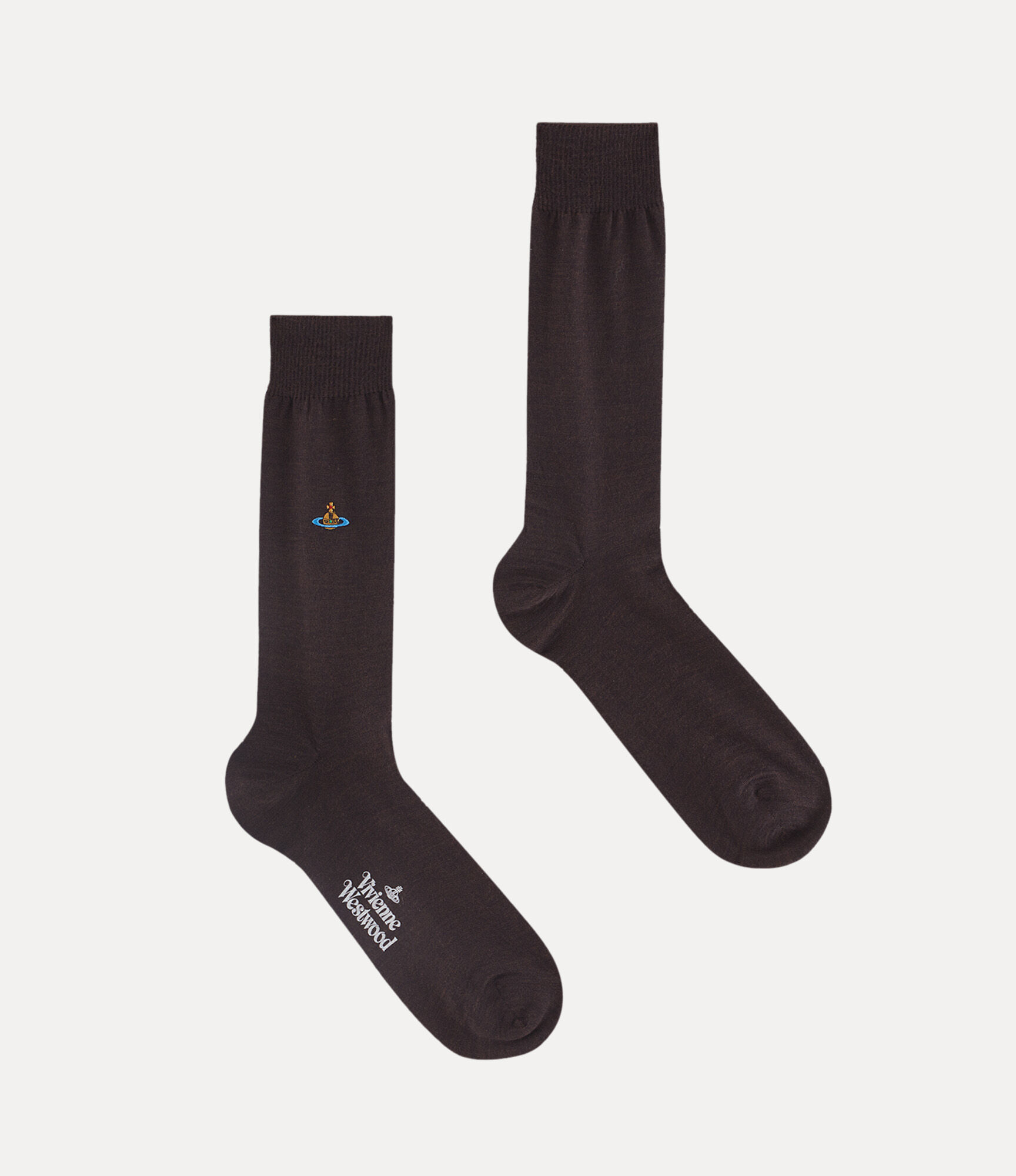 Uni Colour Sock in BROWN | Vivienne Westwood®