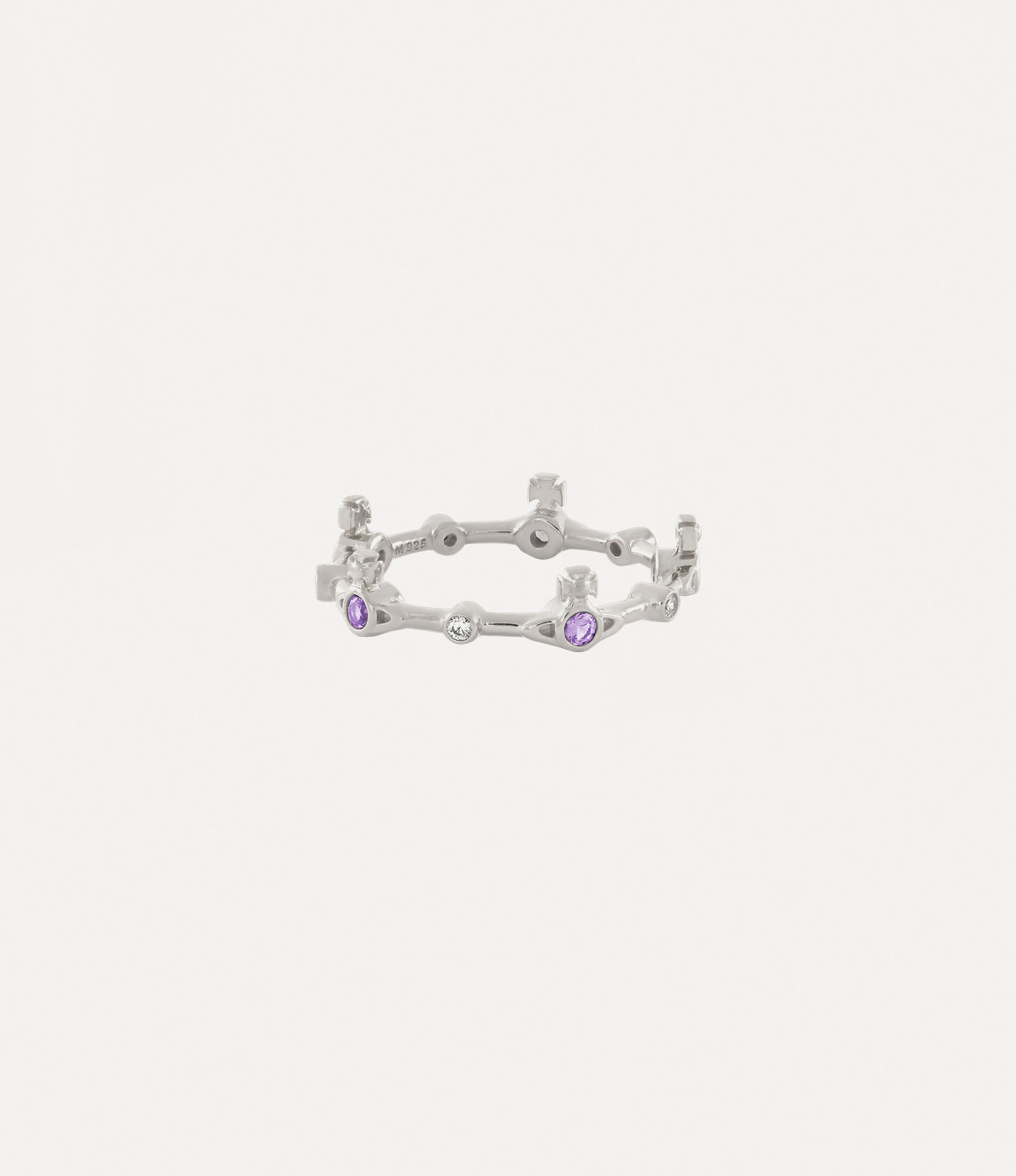 Felicia Ring in PLATINUM-LAVENDER-CZ | Vivienne Westwood®