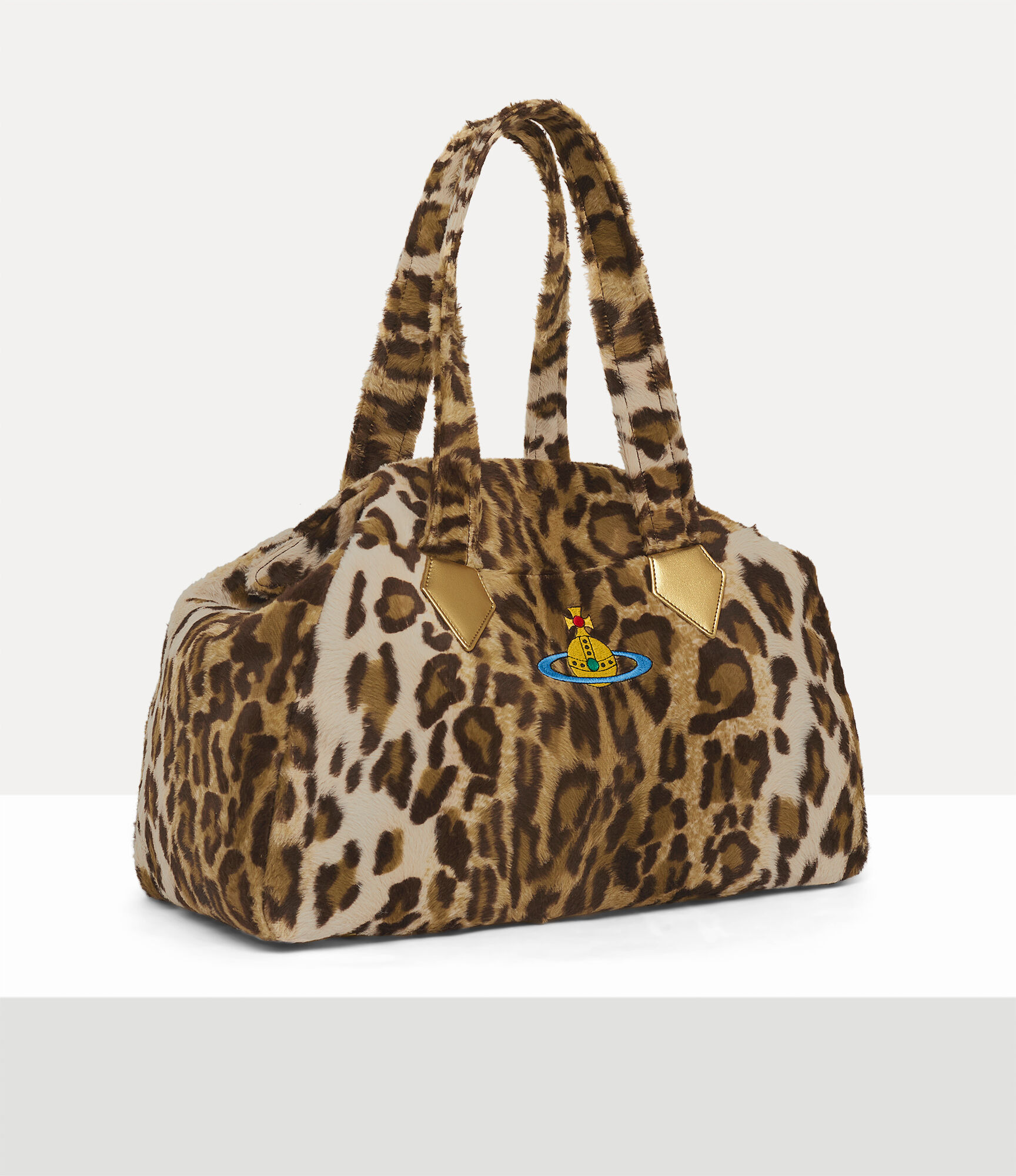 Yasmine Large Archive Handbag in LEOPARD | Vivienne Westwood®