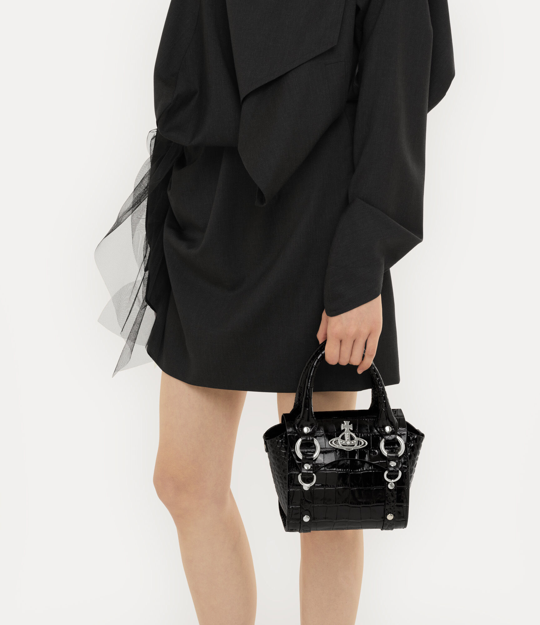 Betty Mini Handbag With Chain in BLACK | Vivienne Westwood®