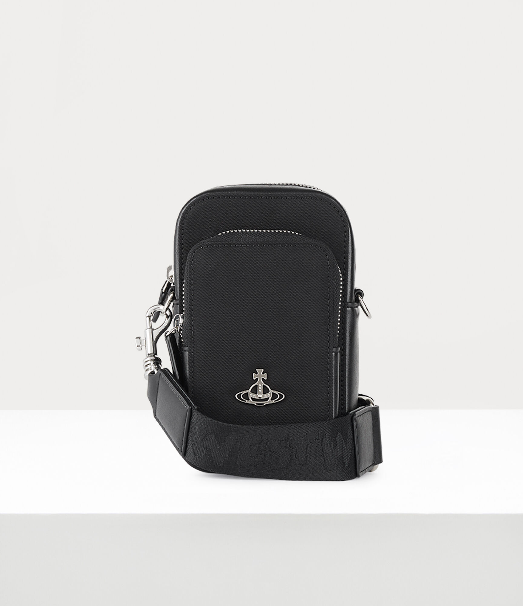 Re-Nylon Phone Crossbody Bag in BLACK | Vivienne Westwood®