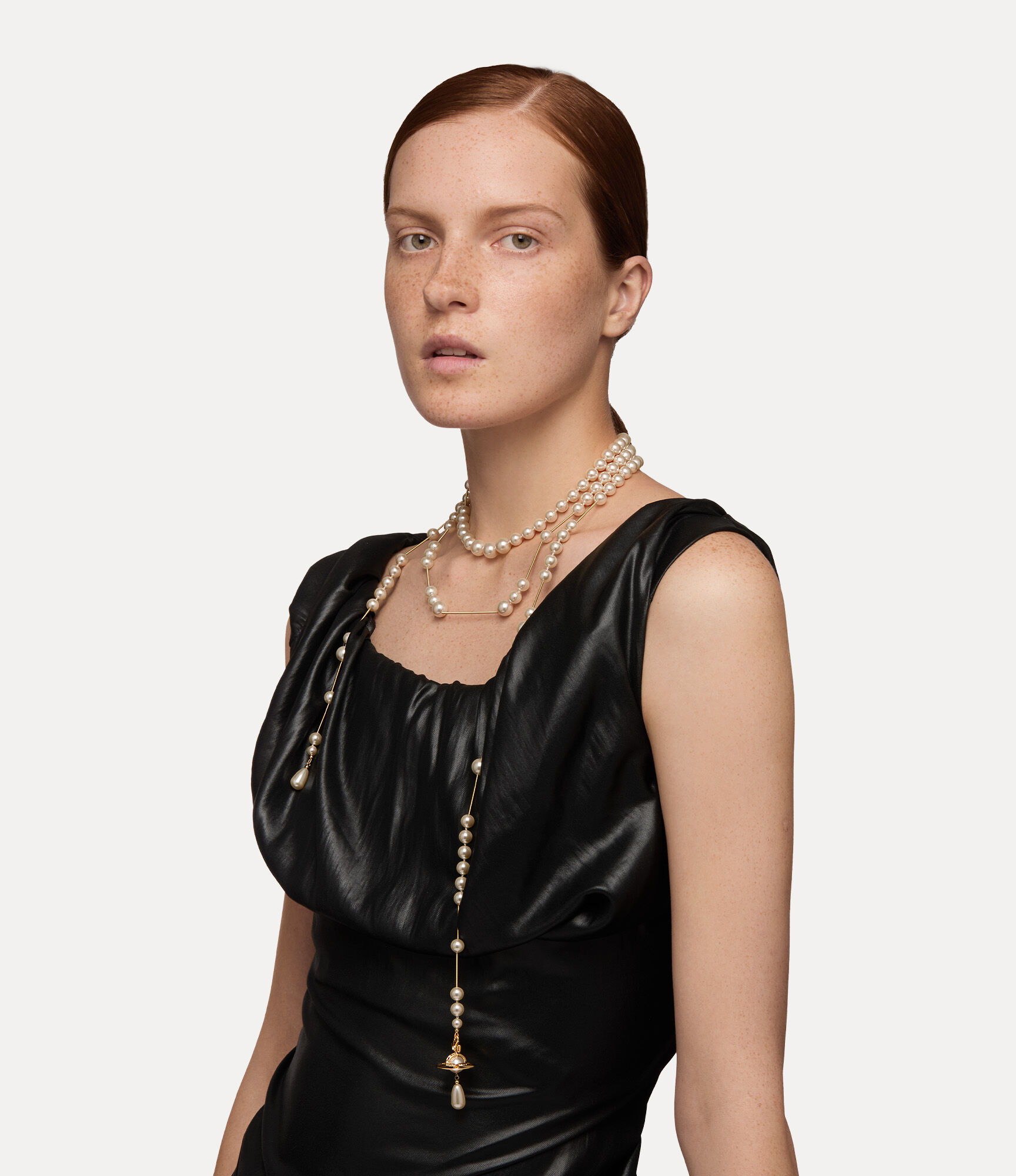 Broken Pearl Necklace in GOLD-PEARL-MULTI | Vivienne Westwood®