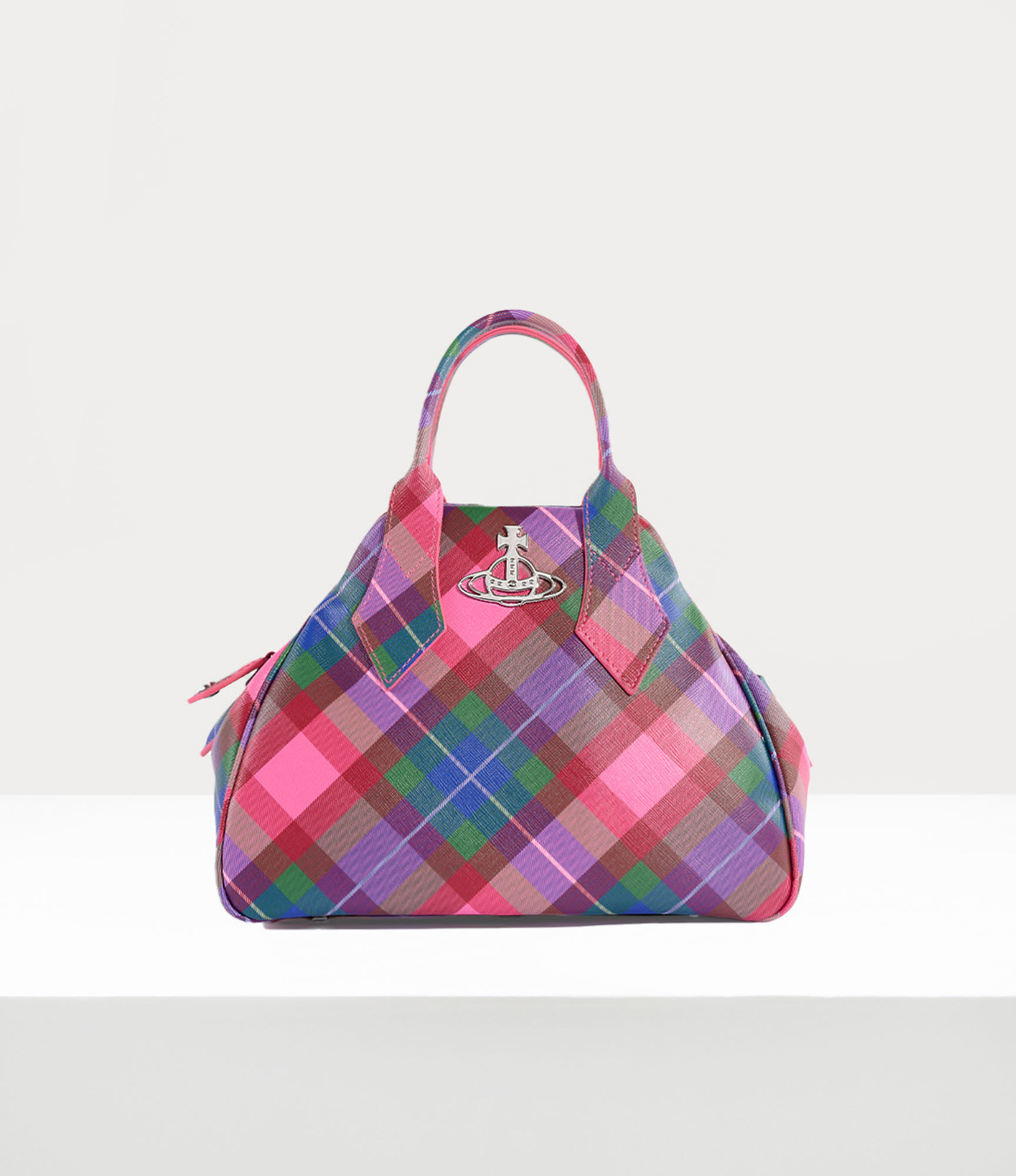 Medium Yasmine Handbag in CANDY-TARTAN | Vivienne Westwood®