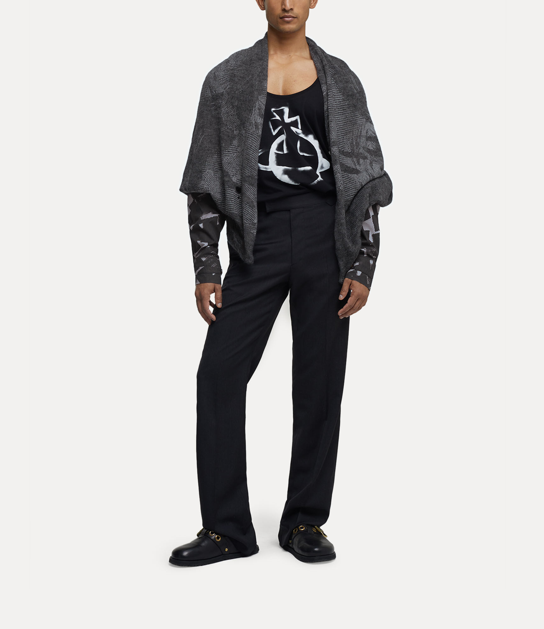 Hi-Vis Poncho Scarf in REFLECTIVE-GREY | Vivienne Westwood®