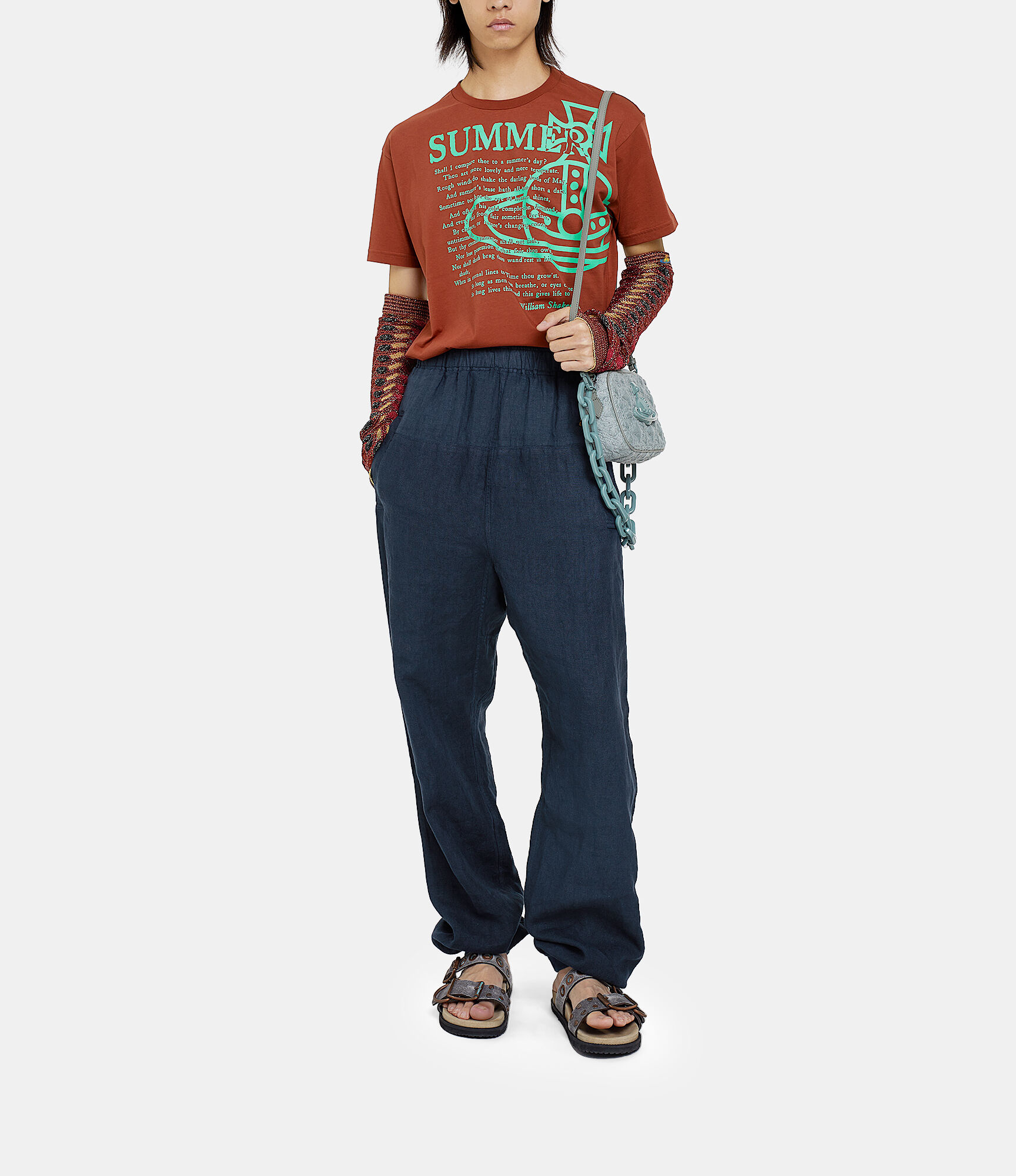 Edith Arm Warmers in MULTI-RED-GOLD | Vivienne Westwood®