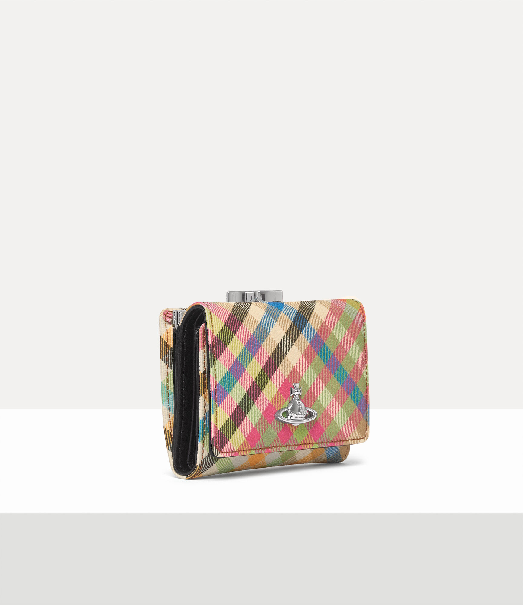 Small Frame Wallet in HEATHER-PLAID | Vivienne Westwood®