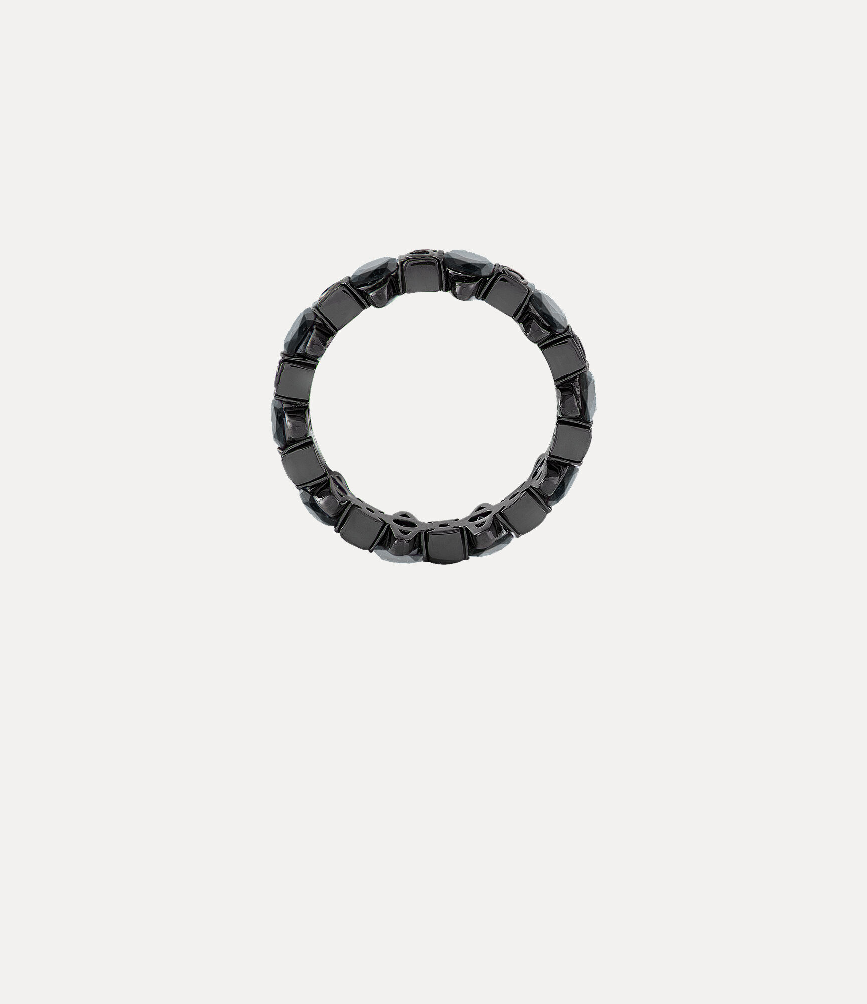 Warwick Ring in RUTHENIUM-JET-Nano-Crystal-CZ- | Vivienne Westwood®