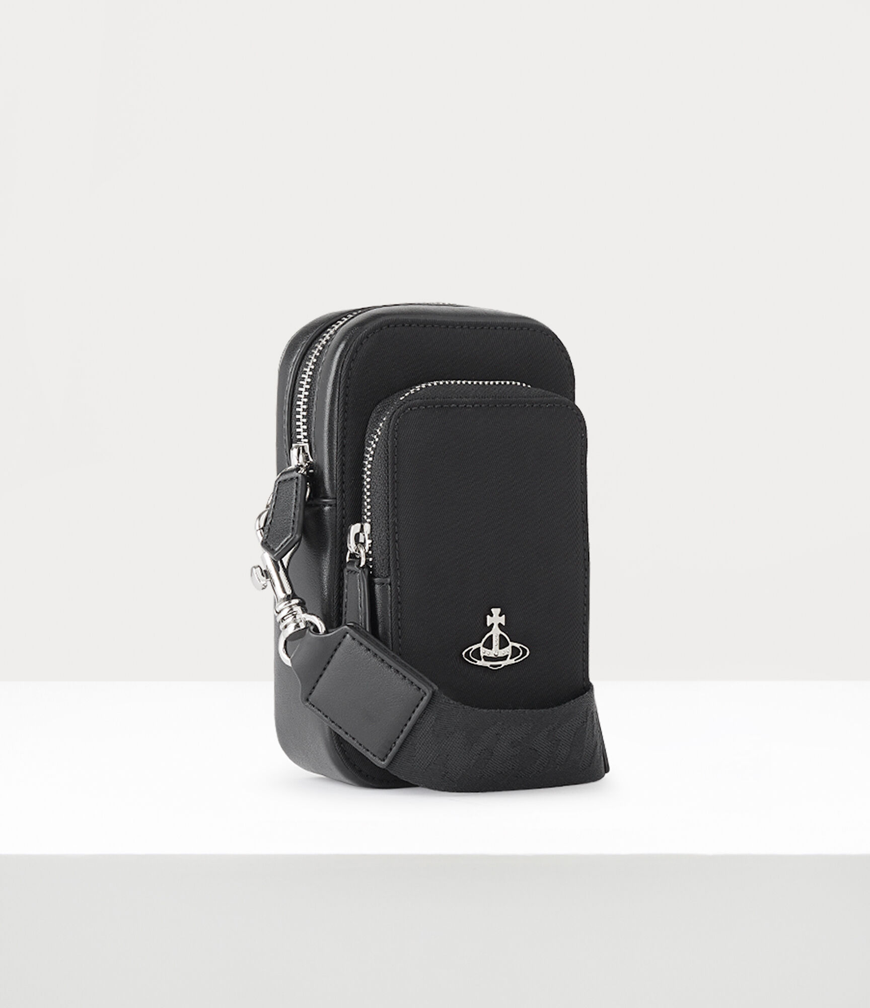 Re-Nylon Phone Crossbody Bag in BLACK | Vivienne Westwood®