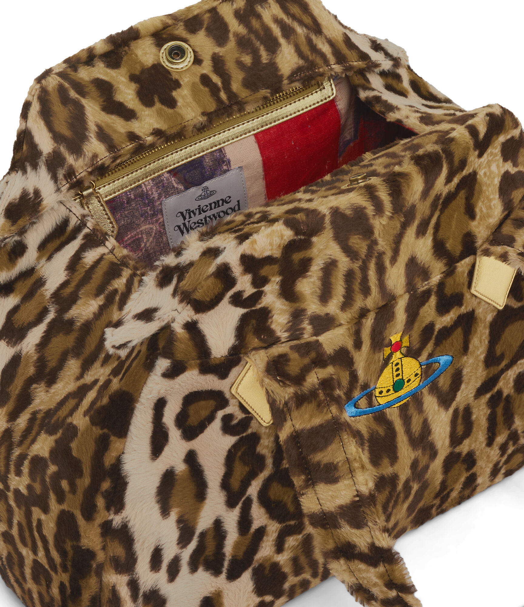 Yasmine Large Archive Handbag in LEOPARD | Vivienne Westwood®