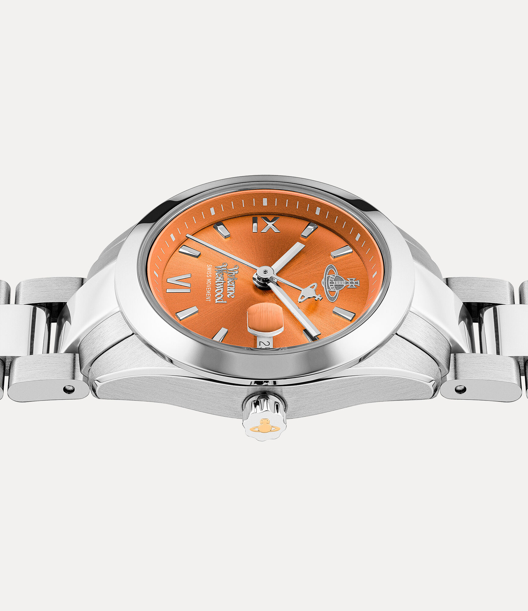 Fenchurch Watch in SILVER-ORANGE | Vivienne Westwood®