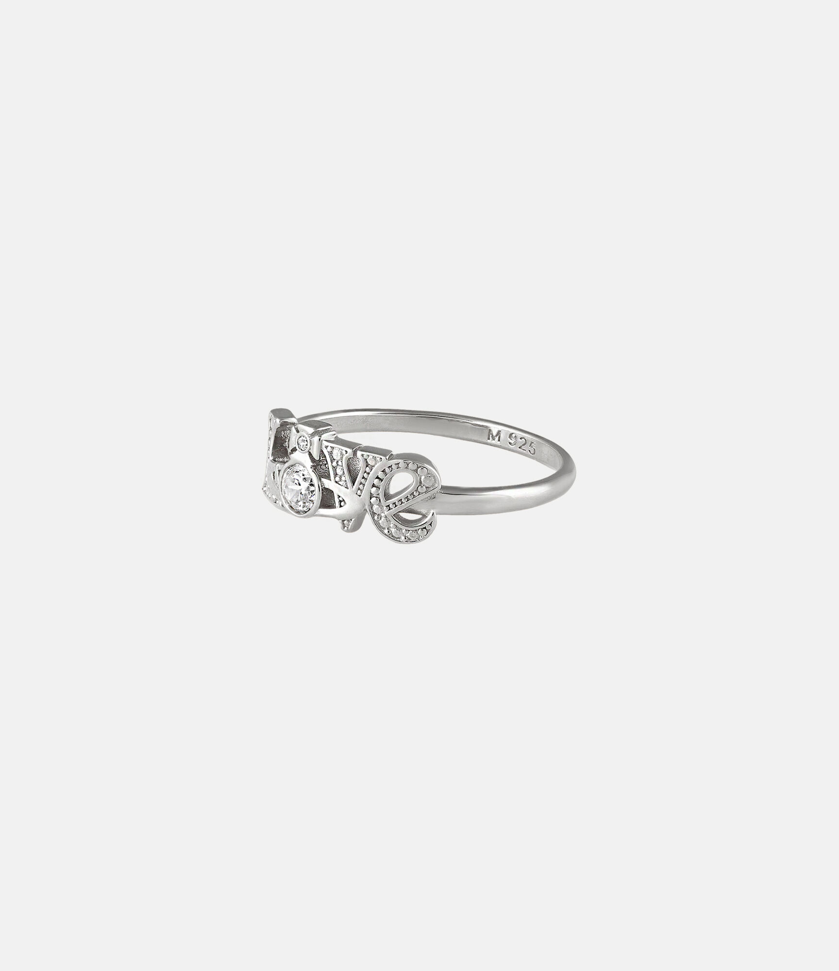 Erica ring in PLATINUM-WHITE-CZ | Vivienne Westwood®