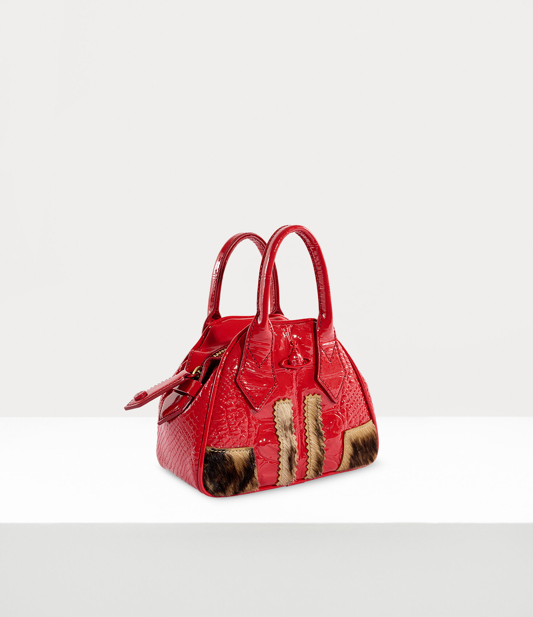 Mini Yasmine Chain Bag in RED-ENAMEL-ORB | Vivienne Westwood®