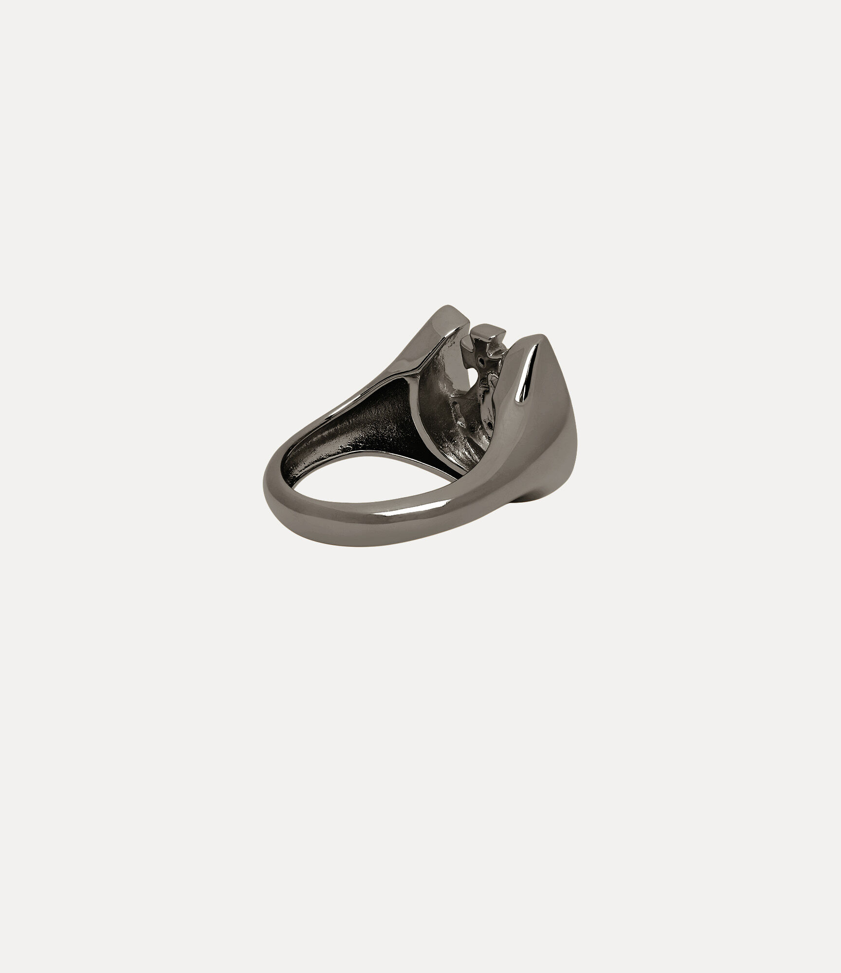 Mare Ring in RUTHENIUM-WHITE-CZ | Vivienne Westwood®