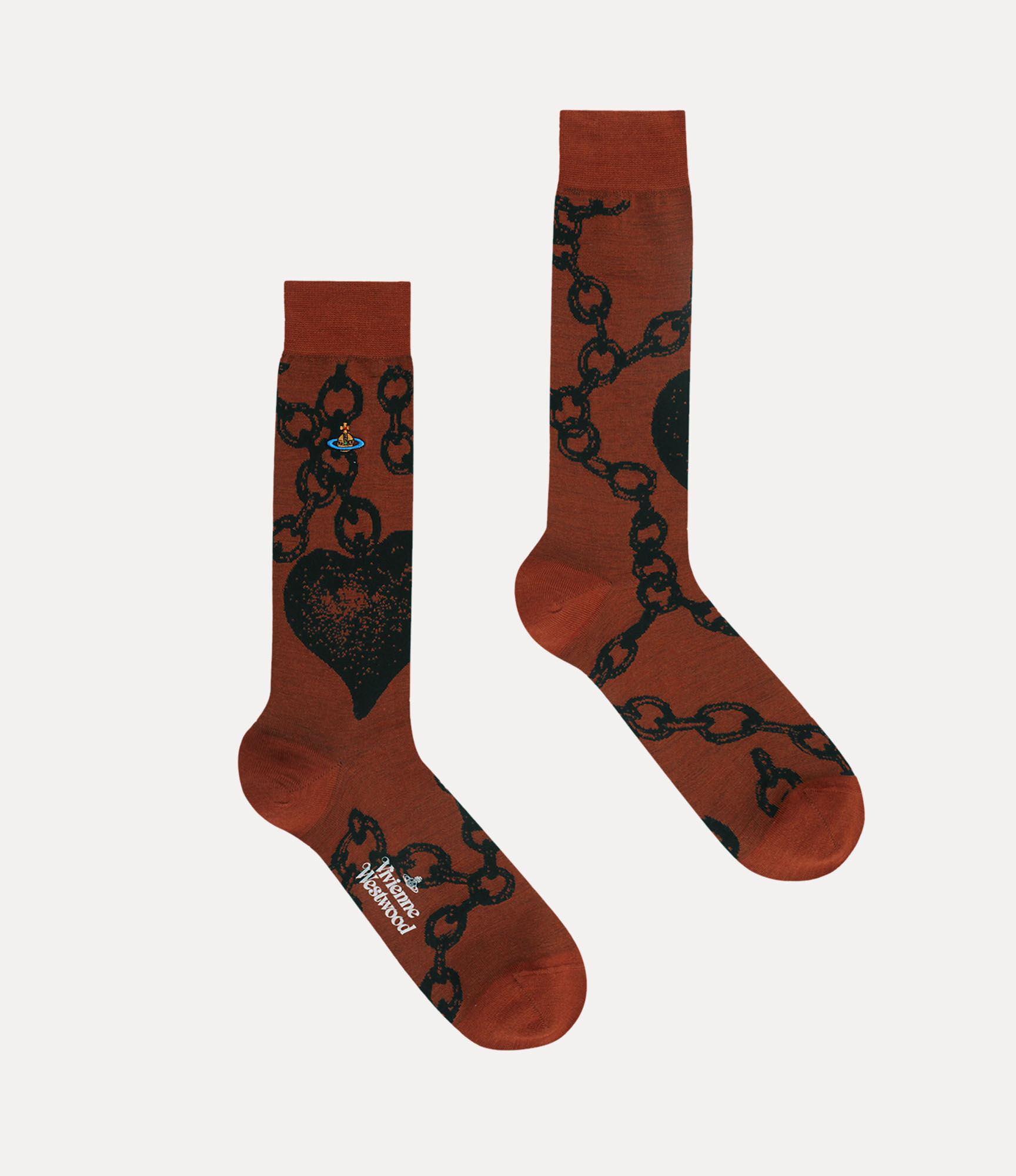 Chain Sock in BRICK | Vivienne Westwood®