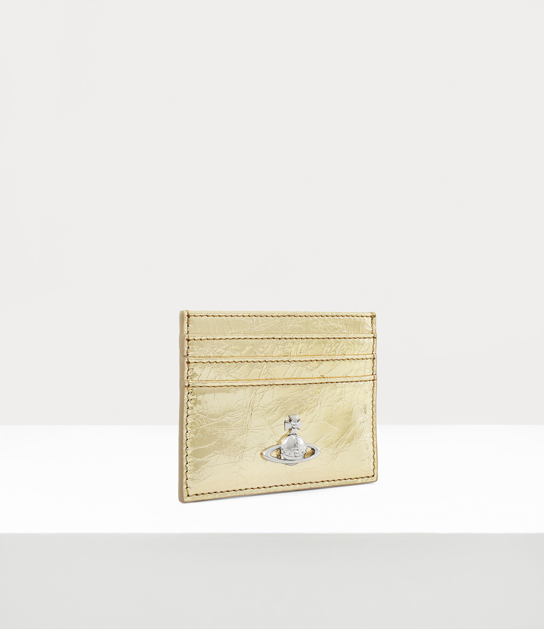 Flat Card Holder in GOLD | Vivienne Westwood®