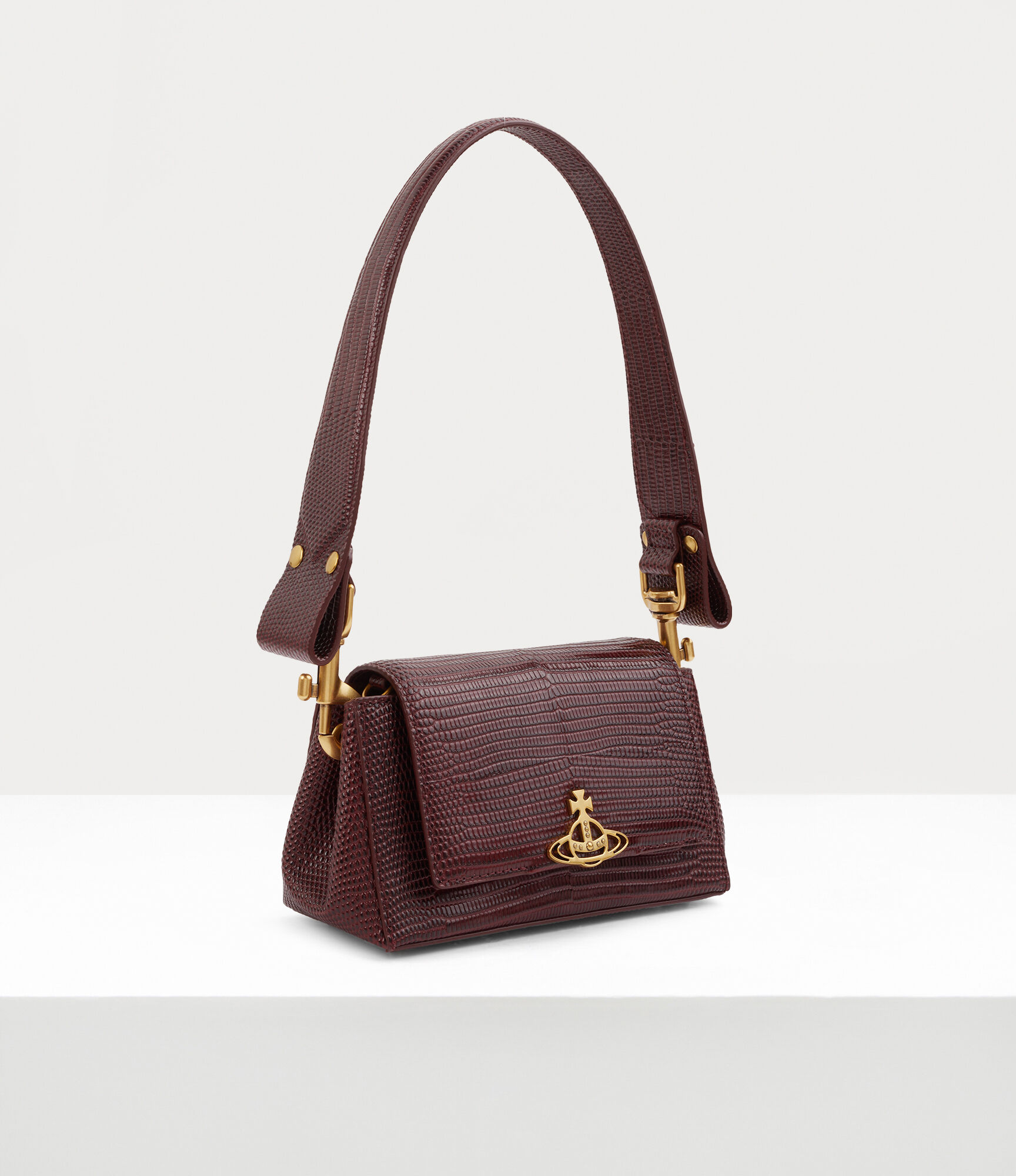 Hazel Small Handbag（酒红色） | Vivienne Westwood®